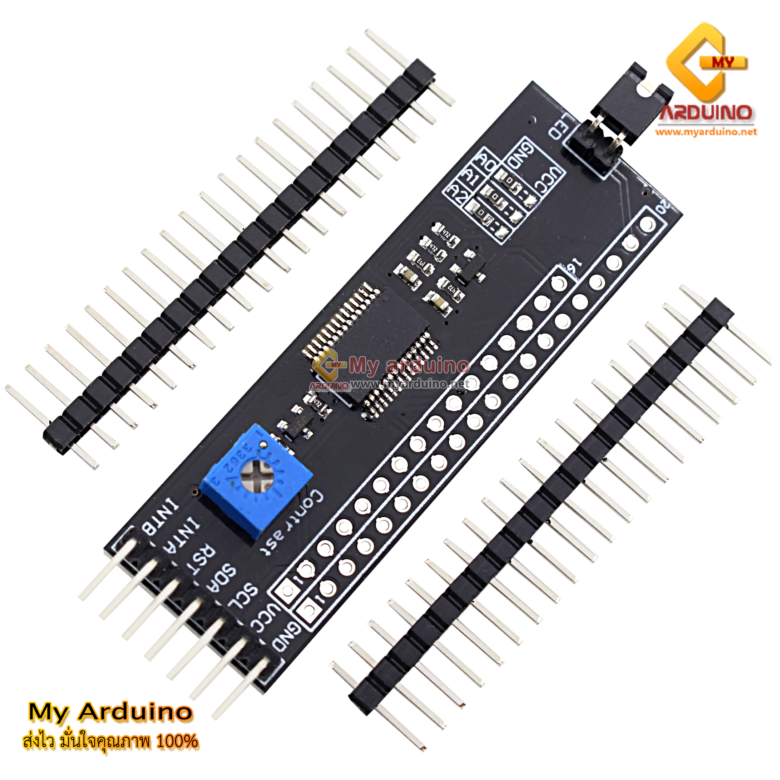 โมดูล I2C MCP23017 สำหรับต่อจอ LCD 1602 2004 12864 แปลงให้เป็นแบบ I2C ...