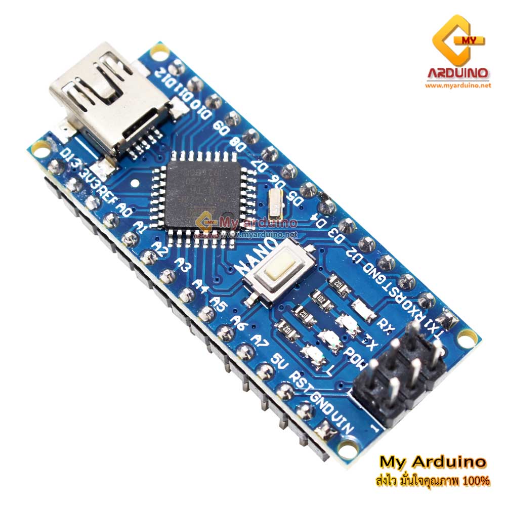 Arduino Nano 30 Mini Usb รุ่นใหม่ชิฟ Ch340g แบบบัดกรีขา ไม่มีสาย Mini Usb ขาย Arduino อุปกรณ์