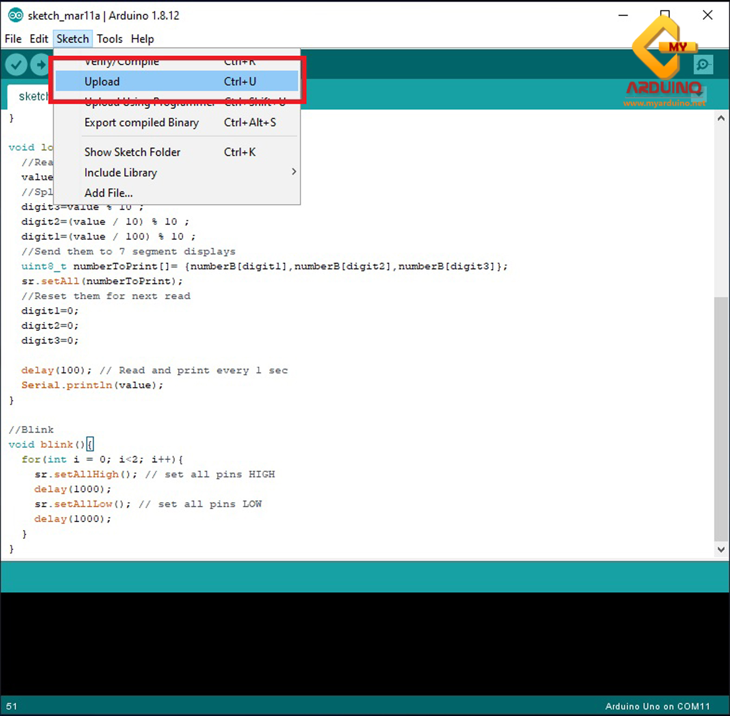 สอนใช้งาน Arduino โมดูลแสดงผลตัวเลข 74hc595 3หลัก ขาย Arduino อุปกรณ์ Arduino คุณภาพดี ราคาถูก