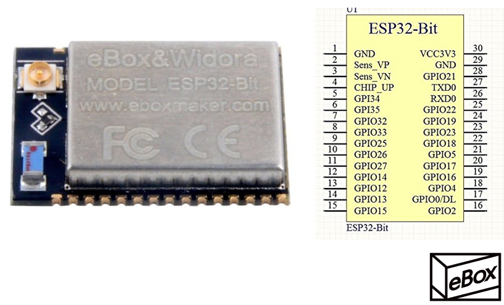 Esp32 Bit Esp 32s Module Esp3212 Bluetooth 42 Wifi Module Support