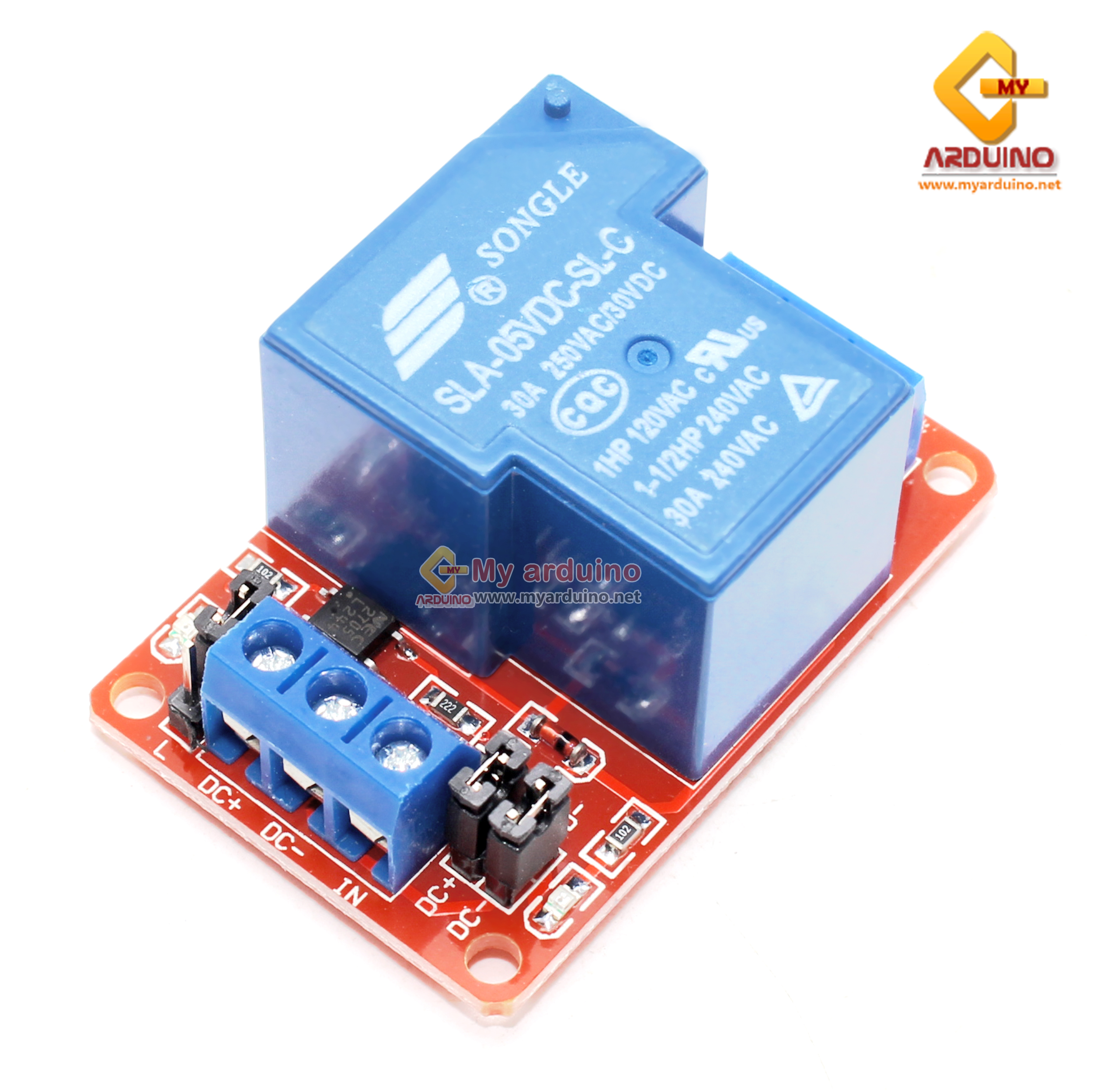 Relay Module โมดูลรีเลย์ 5V 30A 1 Channel ทำงานแบบ Active Low/High ...