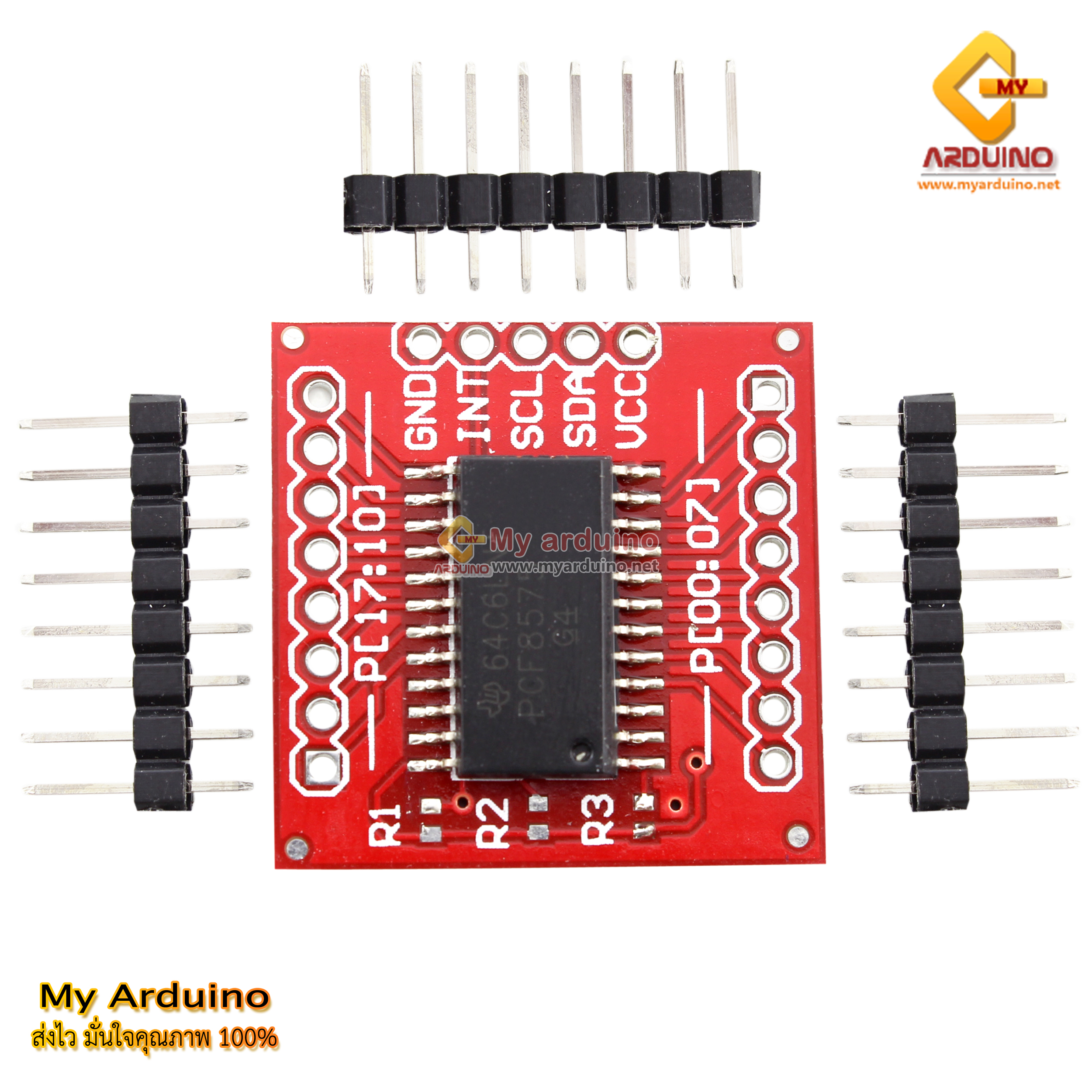 โมดูลขยายขา 16 I/O แบบ I2C PCF8575 I/O Expander For arduino - ขาย ...