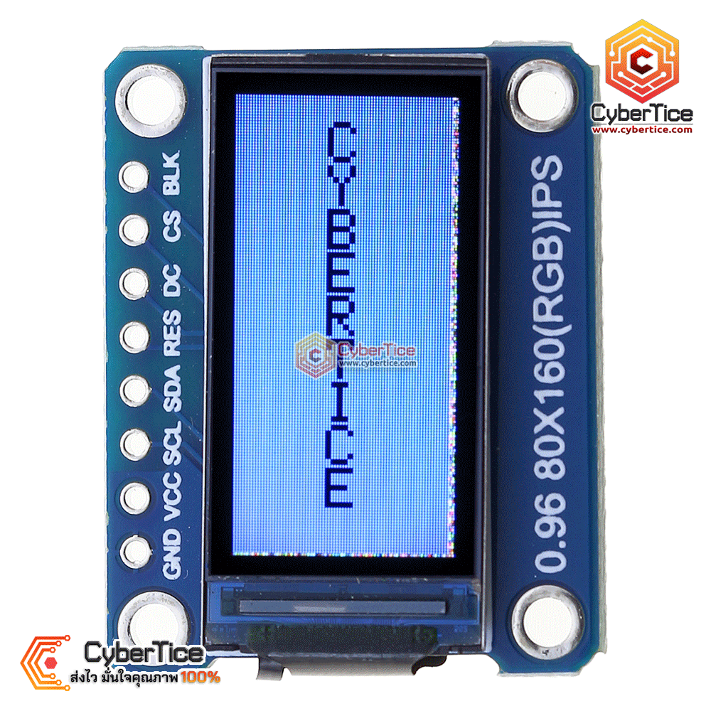 TFT Display IPS 0.96 inch 7P SPI HD 65K Full Color LCD Module ST7735 ...