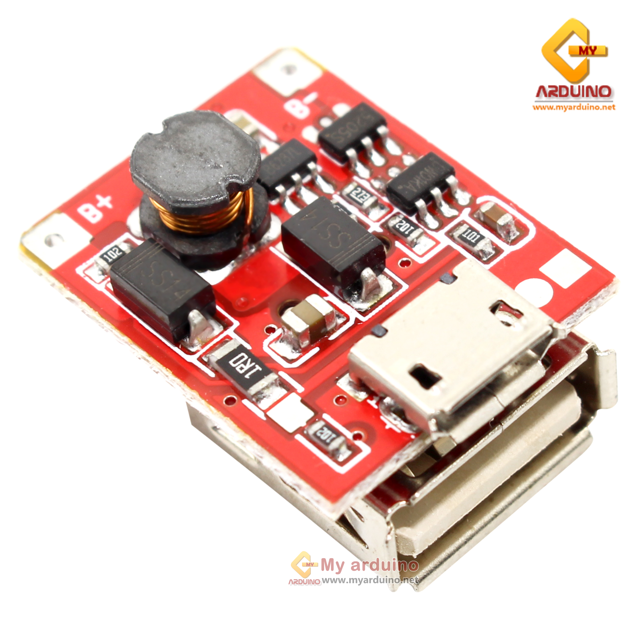 Arduino Esp8266 Nodemcu Esp32 Powerbank โมดูลแหล่งจ่ายไฟ ชาร์จไฟได้ในตัว ขาย Arduino อุปกรณ์