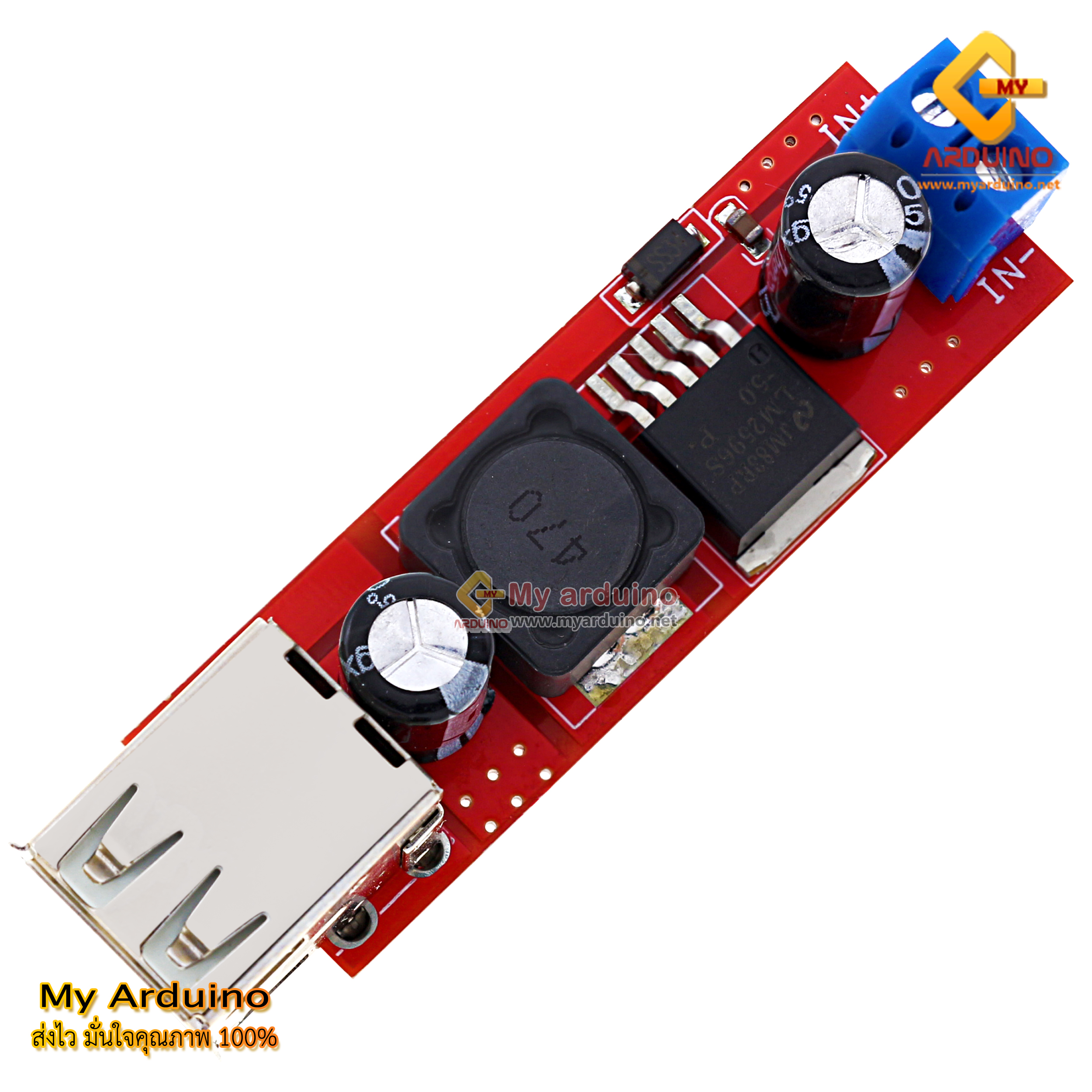 Dual USB output DC-DC Step Down Power Module 9-36v to 5V USB 3A For ...