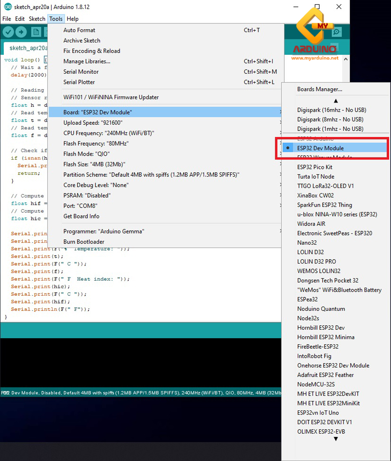 สอนใช้งาน Arduino Esp32 Module โมดูลวัดอุณหภูมิและความชื้น Dht22 ขาย Arduino อุปกรณ์ Arduino