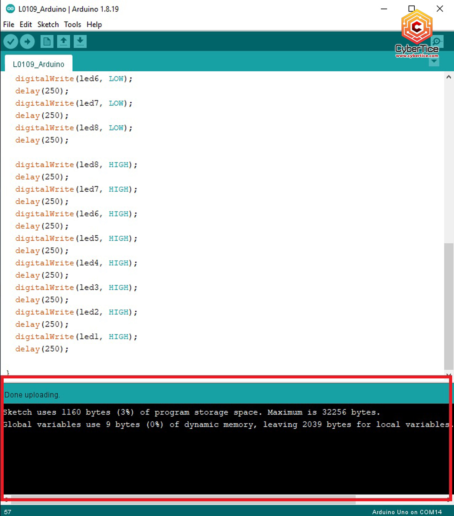 สอนใช้งาน Arduino 8 LED Bar LED Display Module Active HIGH 5V 3.3V สีแดง - ขาย Arduino อุปกรณ์ ...