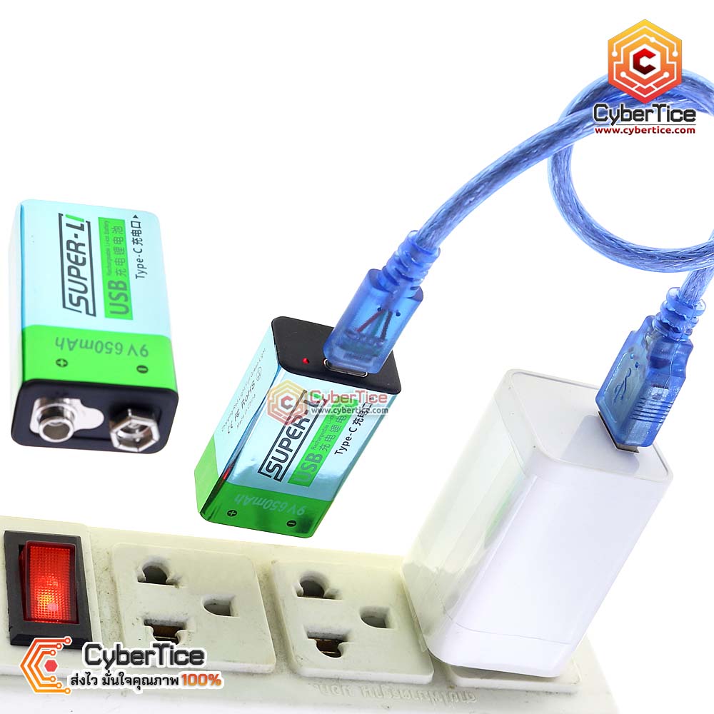 ถ่านชาร์จ 9v 650mah Type C Usb 1 ก้อน ขาย Arduino อุปกรณ์ Arduino คุณภาพดี ราคาถูก ส่งไว ส่งฟรี