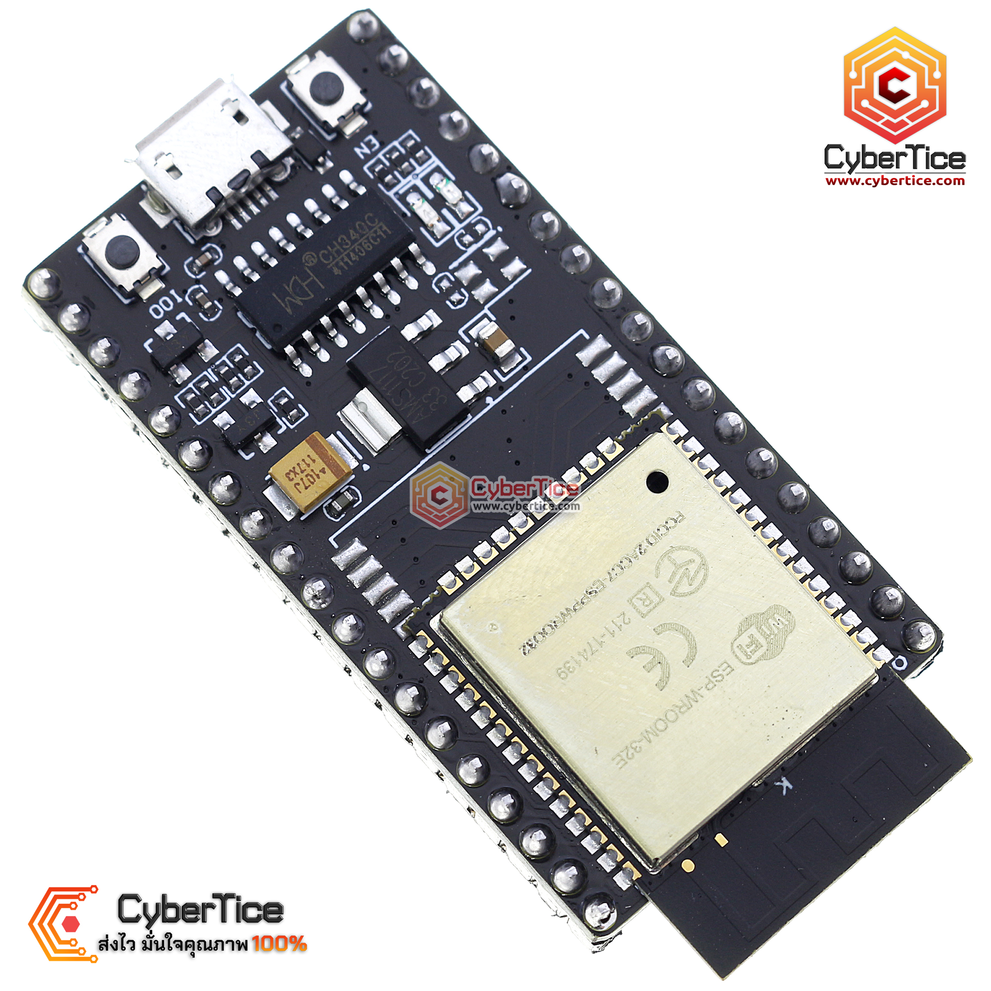 ESP32E NodeMCU ESP-WROOM-32E Wi-Fi and Bluetooth Module Dual Core Consumption CH340C - ขาย ...