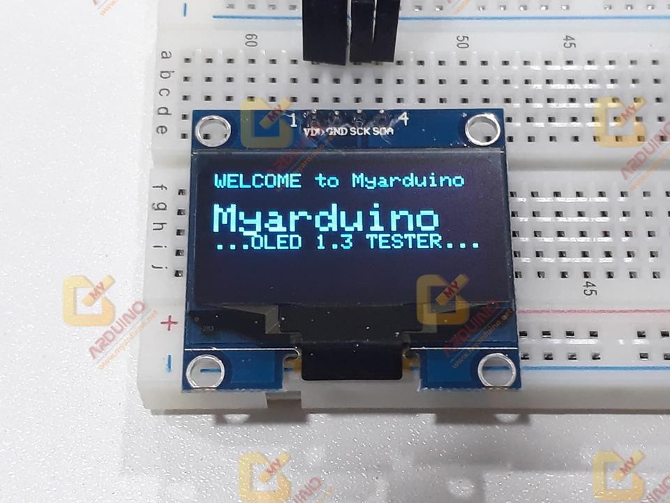 จอแสดงผล Oled 128x64 V20 แบบ I2c ขนาด 13นิ้ว สีน้ำเงิน ขาย Arduino อุปกรณ์ Arduino คุณภาพดี