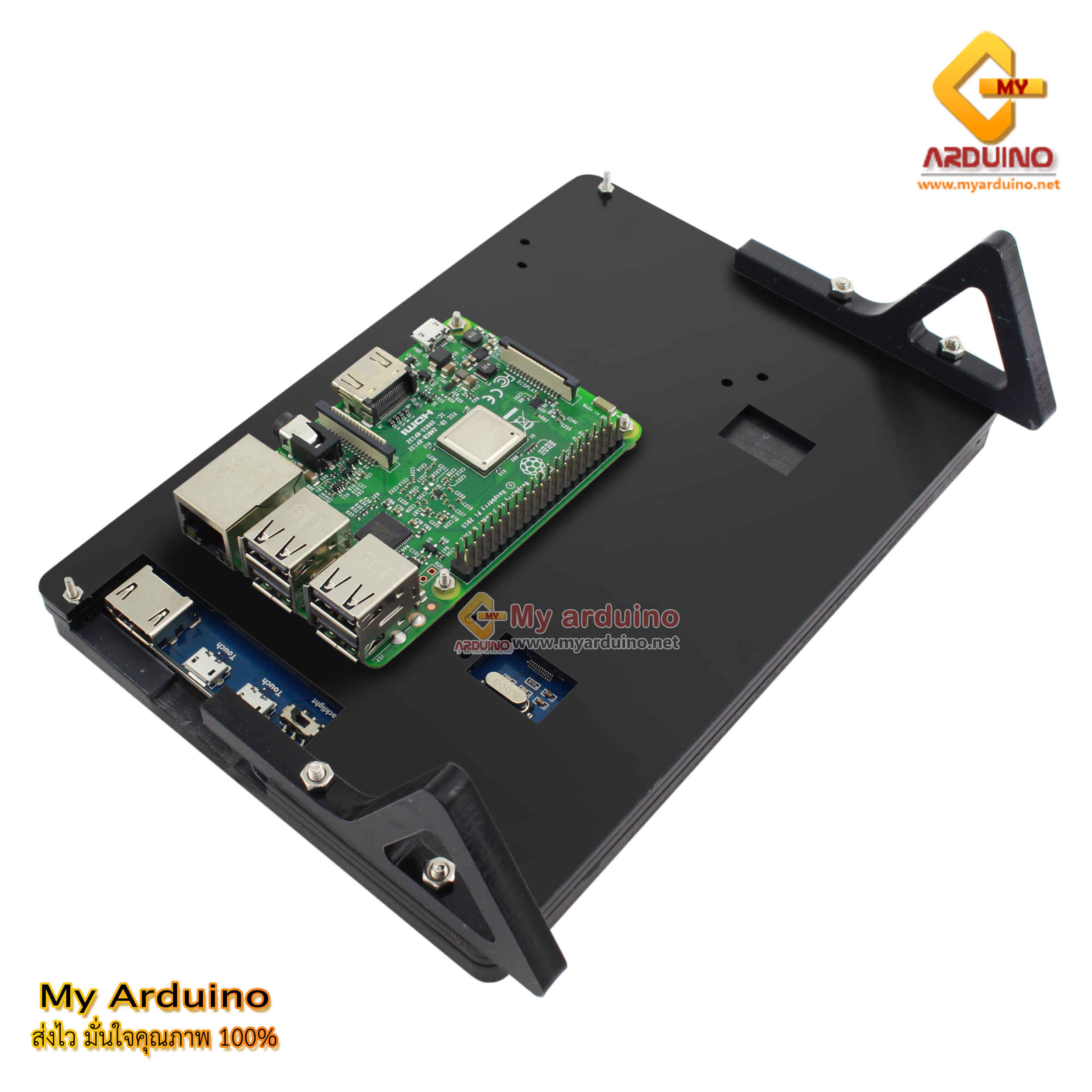 จอ Lcd 7 นิ้ว ชุดเคสตั้งจอ Hdmi Touch Screen Display ชุดเคสตั้งจอ Raspberry Pi ขาย Arduino