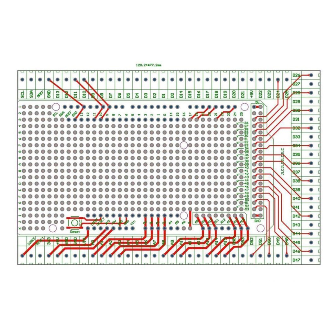 Pcb Phototype Screw Terminal Block Arduino Mega 2560 Shield ขาย Arduino อุปกรณ์ Arduino คุณภาพ