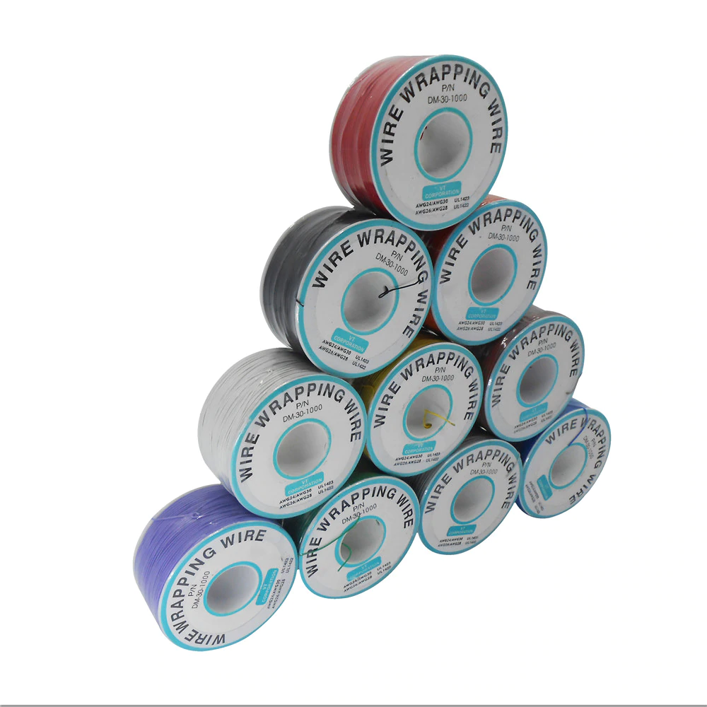 สายไฟ 30awg สีดำ 250m 1 ม้วน ขาย Arduino อุปกรณ์ Arduino คุณภาพดี ราคาถูก ส่งไว ส่งฟรี