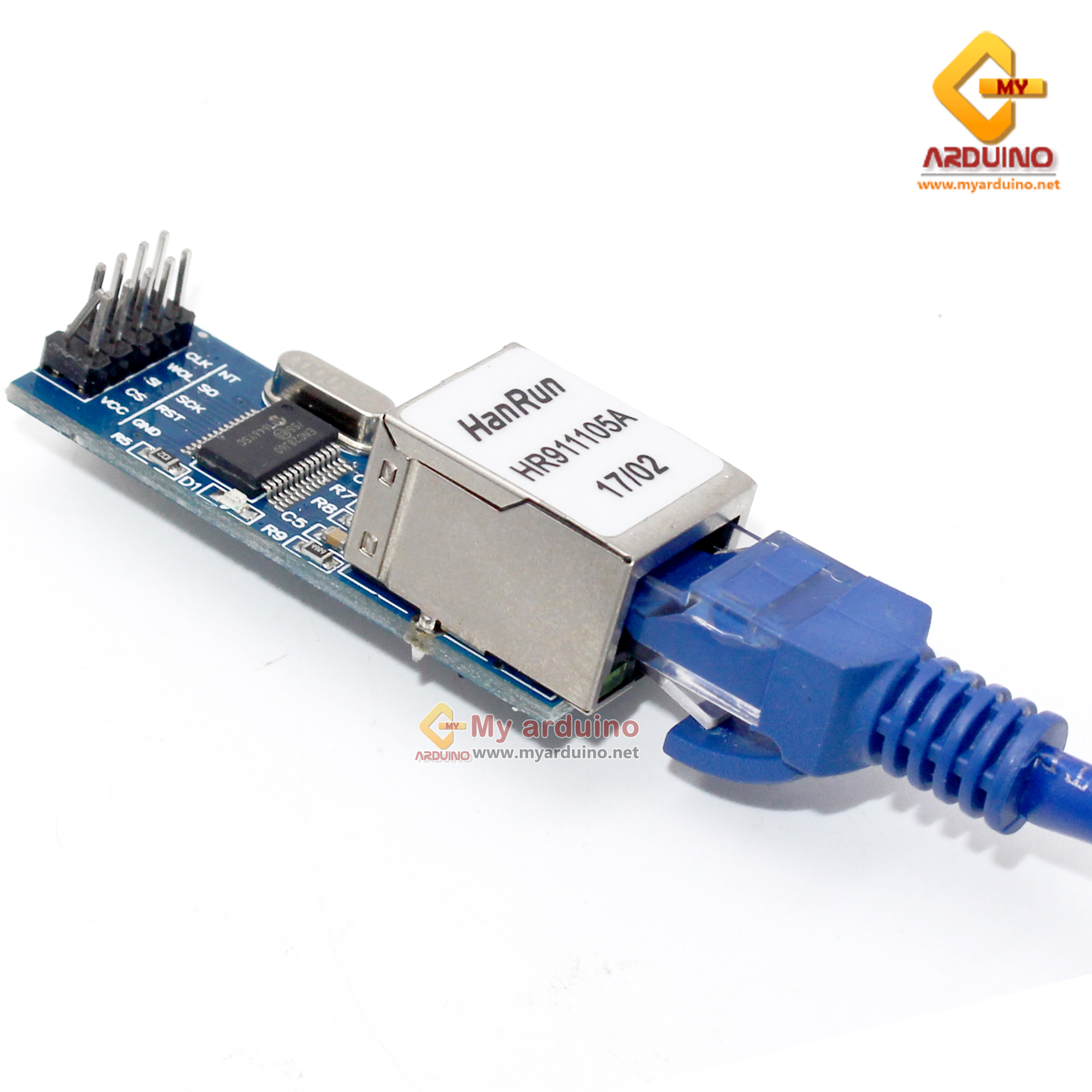 ENC28J60 SPI Interface Ethernet Network Module Mini 51 / AVR / ARM /PIC 3.3V - ขาย Arduino ...