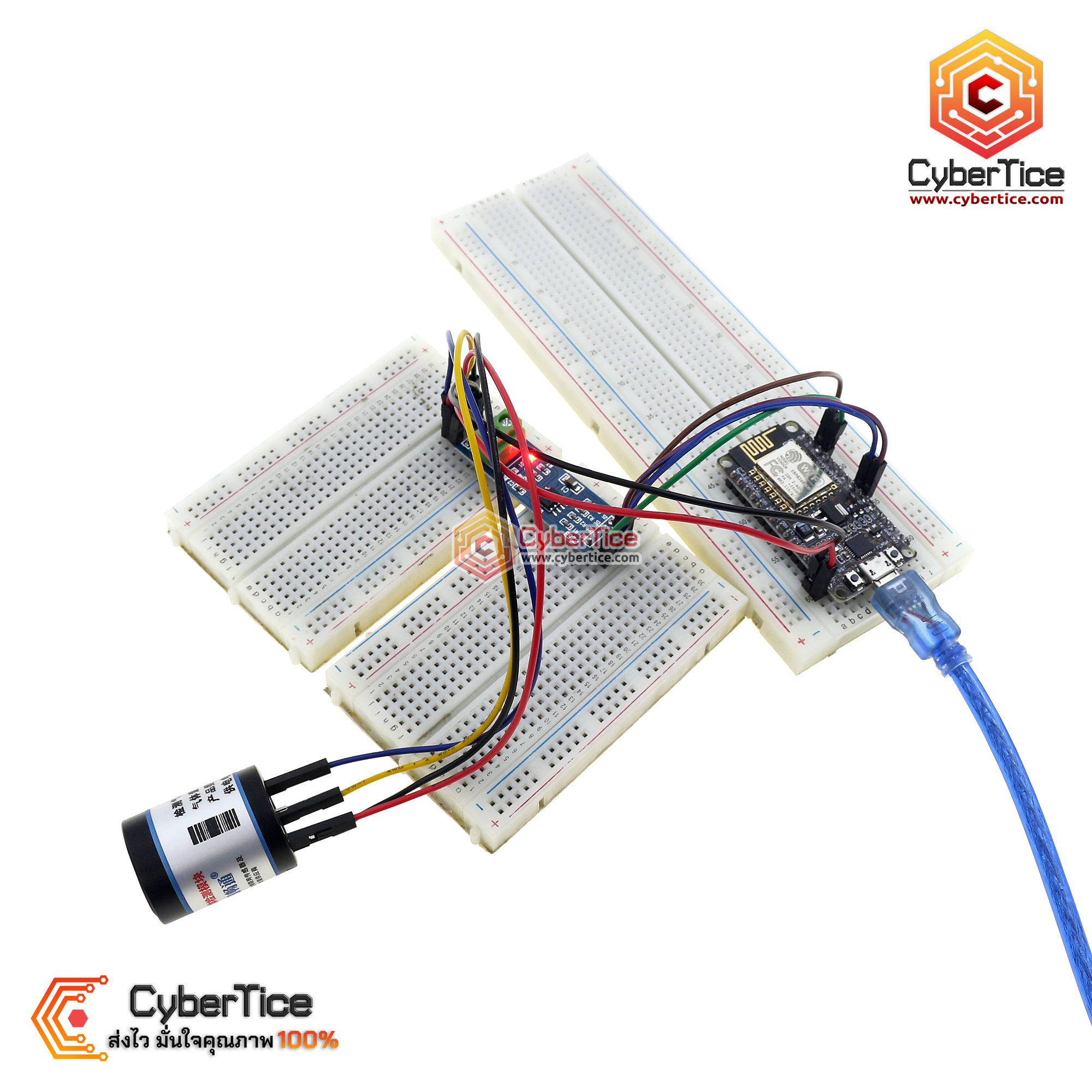 สอนใช้งาน ESP8266 เซ็นเซอร์วัดค่าออกซิเจน Oxygen Gas Module Sensor JXM-O2 0-30% เชื่อมต่อแบบ ...