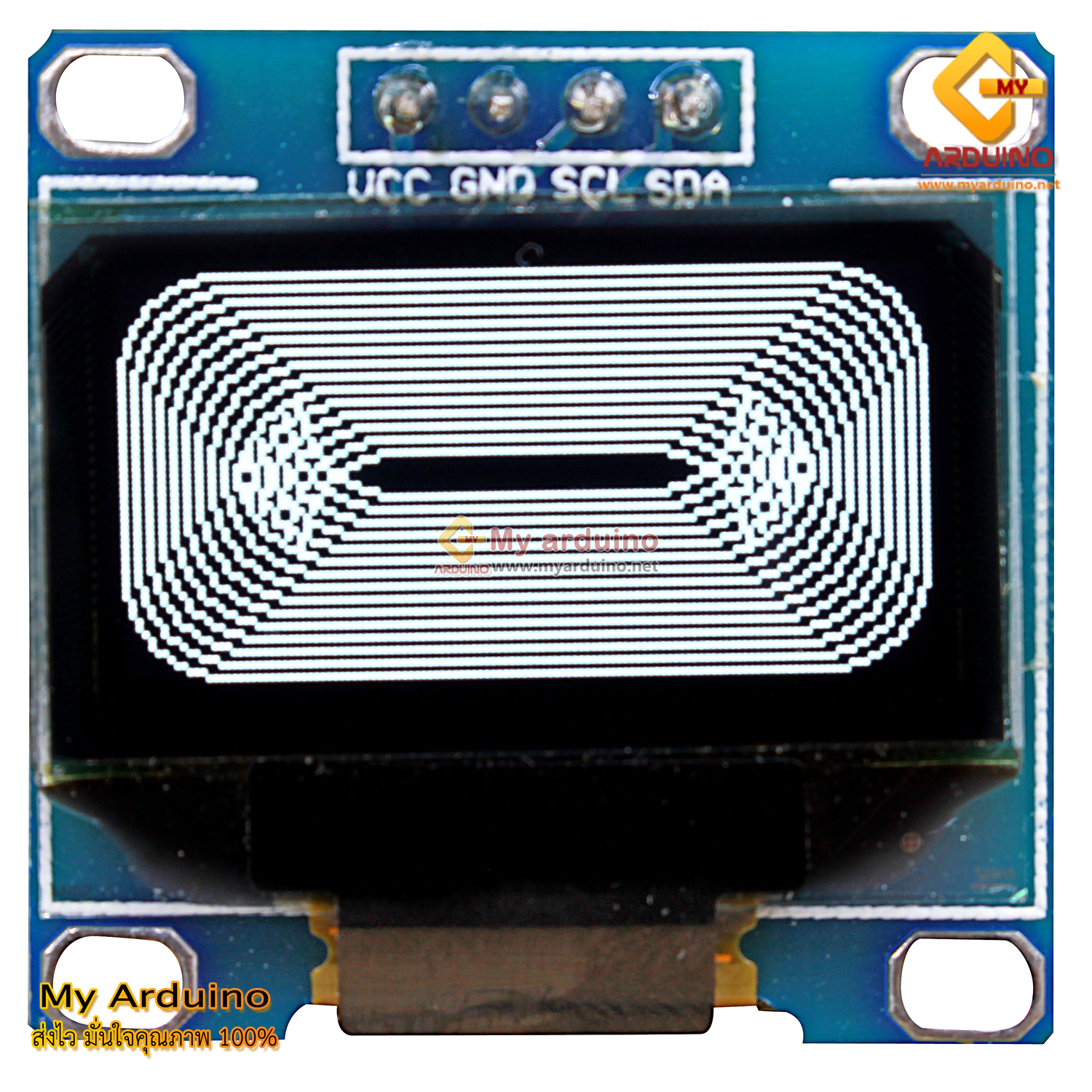 สอนใช้งาน Arduino จอแสดงผล OLED 128x64 แบบ I2C สีขาว - ขาย Arduino ...