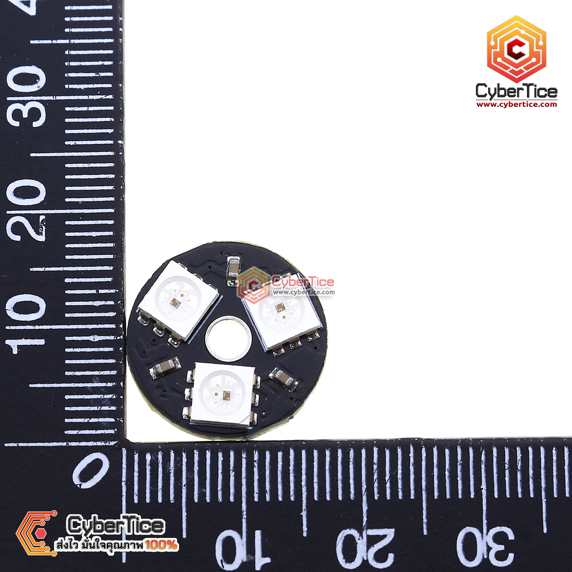 NeoPixel Ring 3 ดวง WS2812 5050 RGB LED - ขาย Arduino อุปกรณ์ Arduino คุณภาพดี ราคาถูก ส่งไว ส่งฟรี