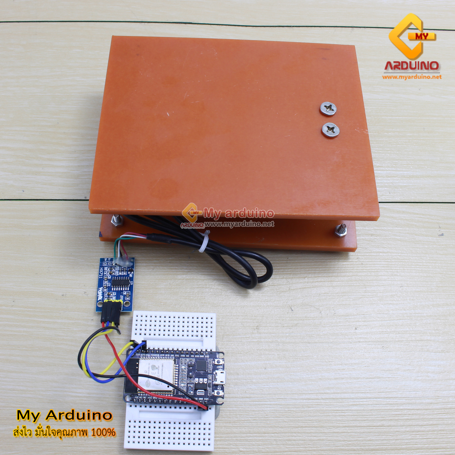 สอนใช้งาน ESP32 ทำเครื่องชั่งน้ำหนัก เซ็นเซอร์รับแรงกด วัดน้ำหนัก load ...