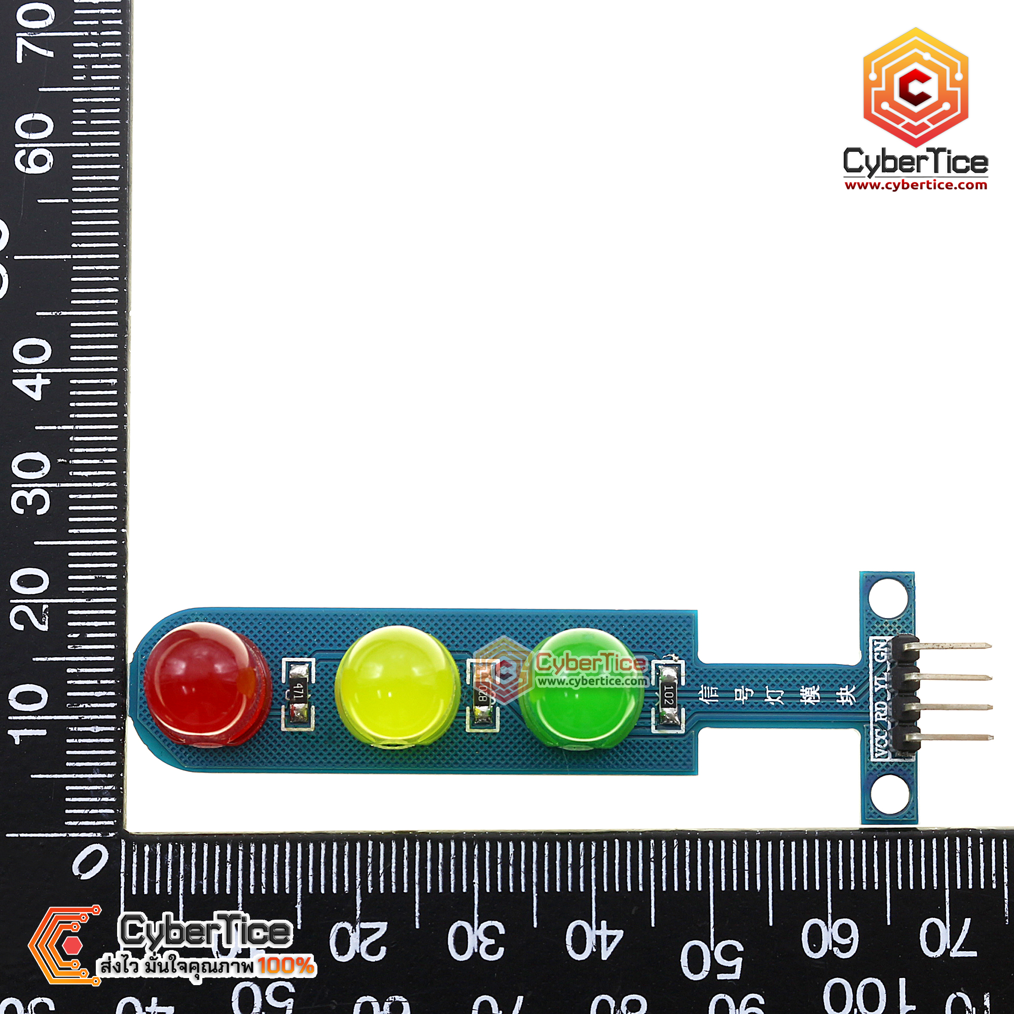 LED Module 3 traffic light 10mm โมดูล LED 3 สี ไฟจราจร V2.0 - ขาย ...