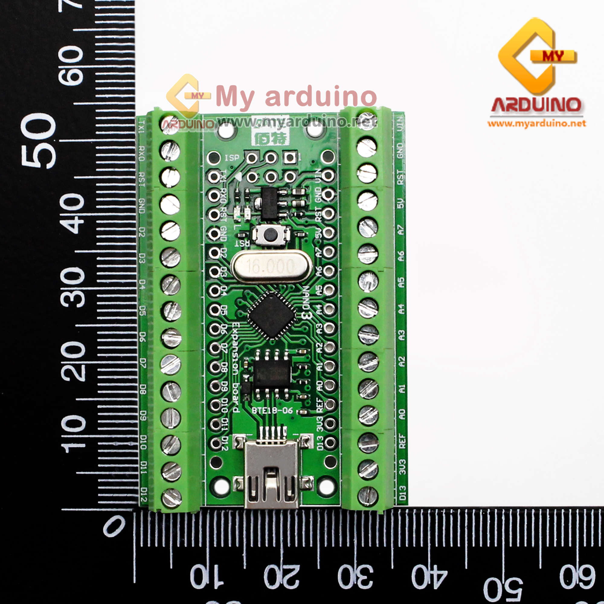 Arduino Nano V3.0 ATmega168 CH340 Mini USB แบบ Screw connector - ขาย Arduino อุปกรณ์ Arduino ...