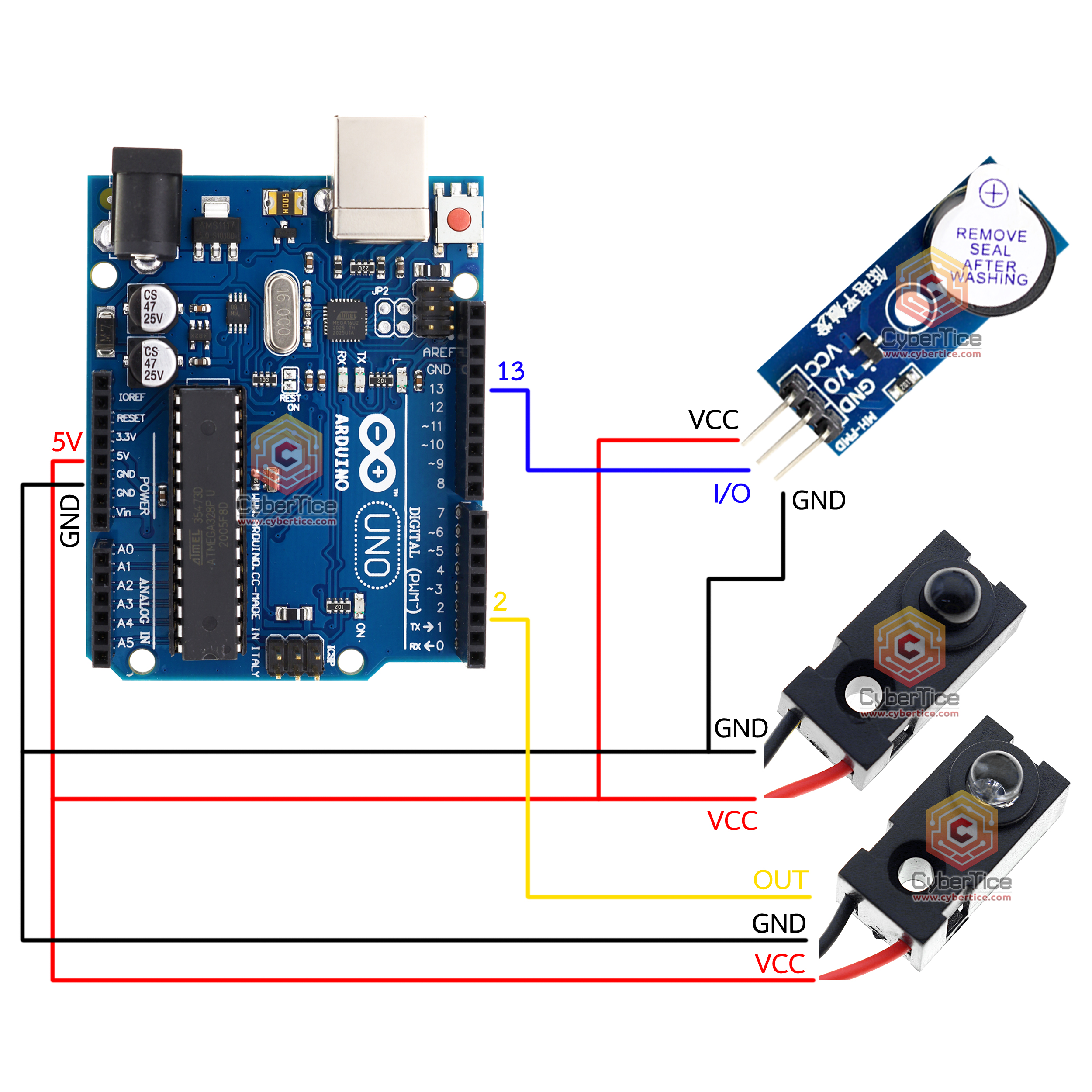 สอนใช้งาน Arduino Switch Infrared Sensor ตรวจจับวัตถุผ่าน Qt30cm ขาย Arduino อุปกรณ์ Arduino