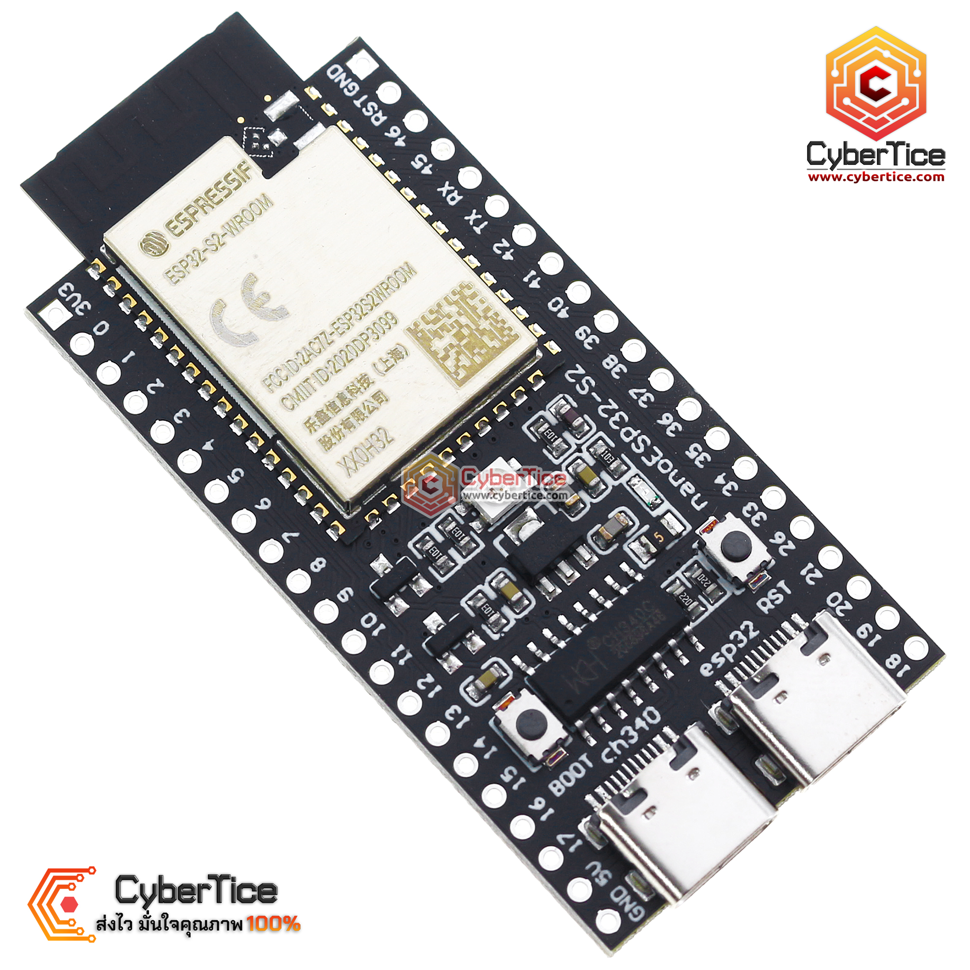 NanoESP32-S2-WROOM Development Board Minimum System Board ESP32-S2 Core Board ESPRESSIF IOT Dual ...