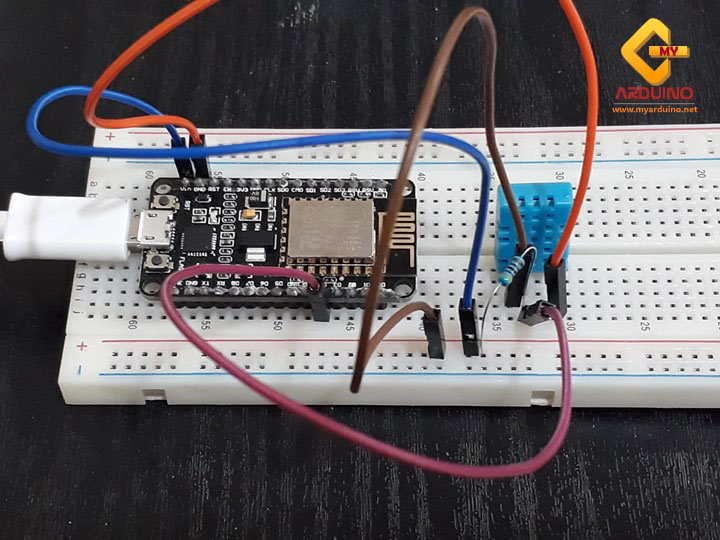 สอนใช้งาน Nodemcu Esp8266 วัดอุณหภมูิและความชื้น ด้วย Sensor Dht11 ขาย Arduino อุปกรณ์ Arduino