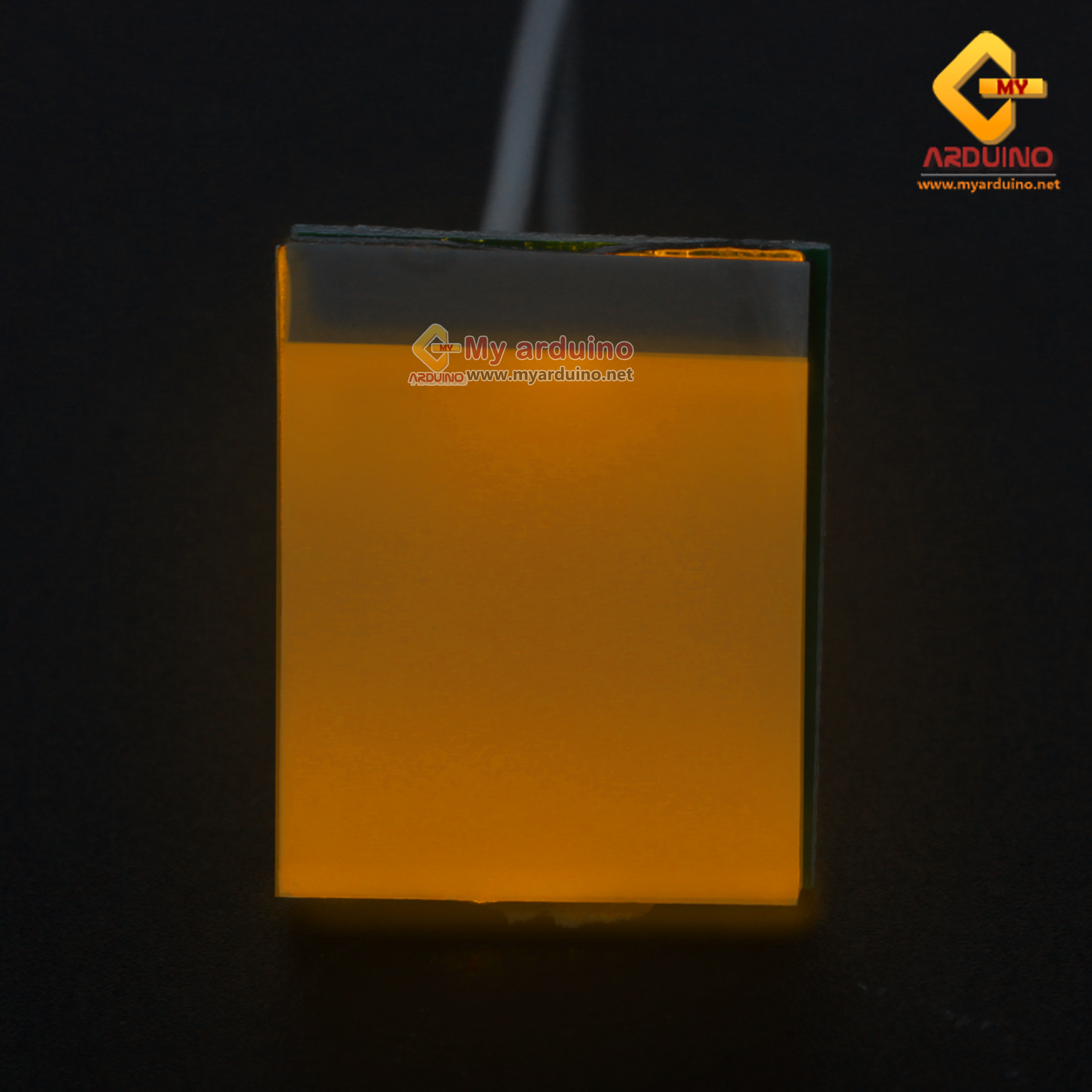 สวิตช์สัมผัส Touch Capacitive Switch พร้อมไฟในปุ่มสัมผัส สีเหลือง ขาย Arduino อุปกรณ์ Arduino