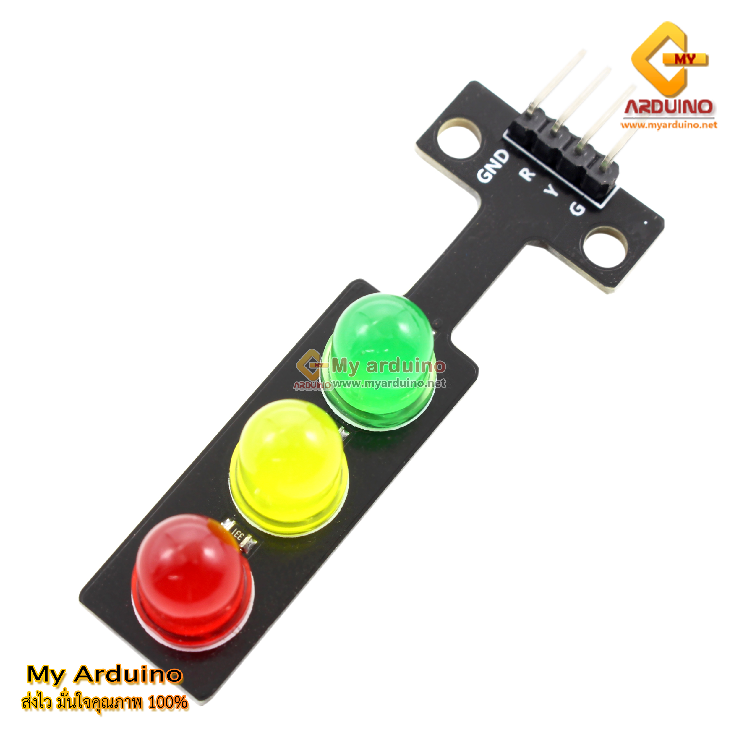 LED Module 3 traffic light 8mm โมดูล LED 3 สี ไฟจราจร - ขาย Arduino อุปกรณ์ Arduino คุณภาพดี ...