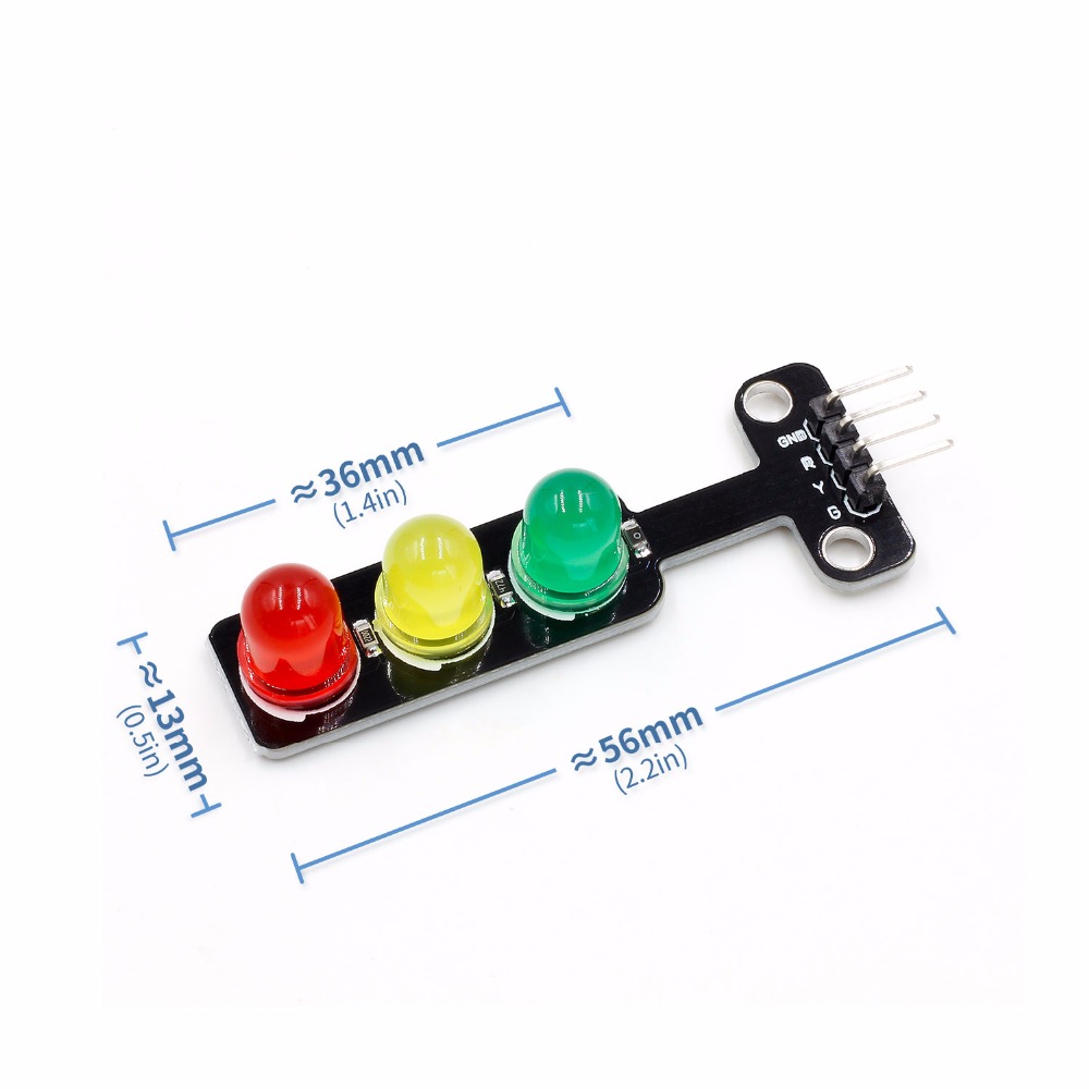 LED Module 3 traffic light 8mm โมดูล LED 3 สี ไฟจราจร - ขาย Arduino อุปกรณ์ Arduino คุณภาพดี ...