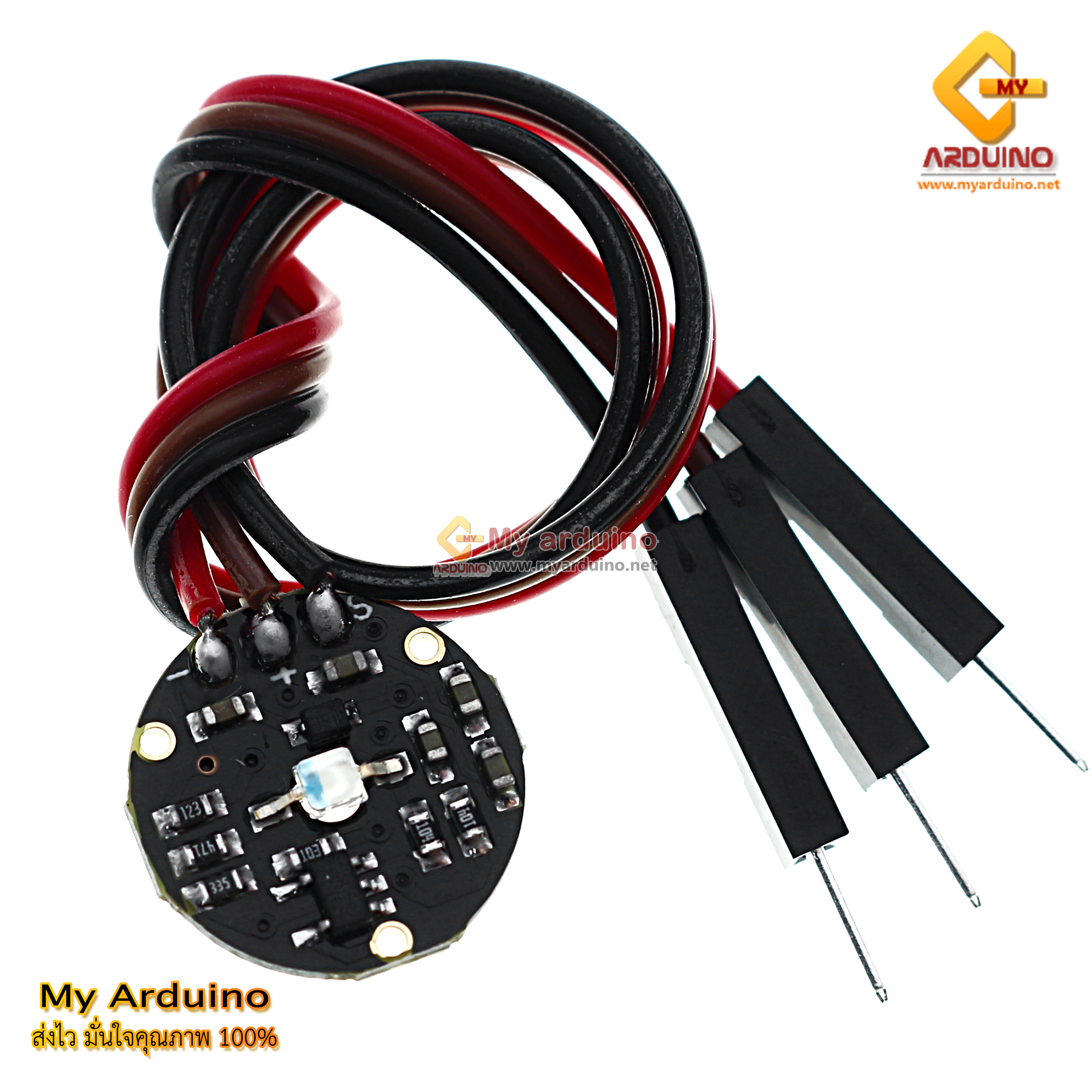 โมดูลวัดชีพจรตรวจจับการเต้นของหัวใจ Pulse Heart Sensor Amped สำหรับ Arduino XD-58C - ขาย Arduino ...