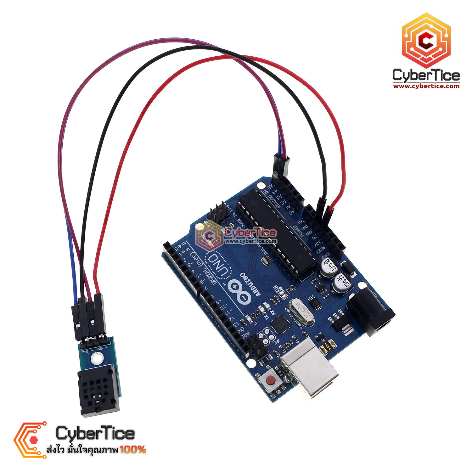 สอนใช้งาน Arduino AM2320 เซ็นเซอร์อุณหภูมิและความชื้นแบบ I2C แบบ PCB - ขาย Arduino อุปกรณ์ ...