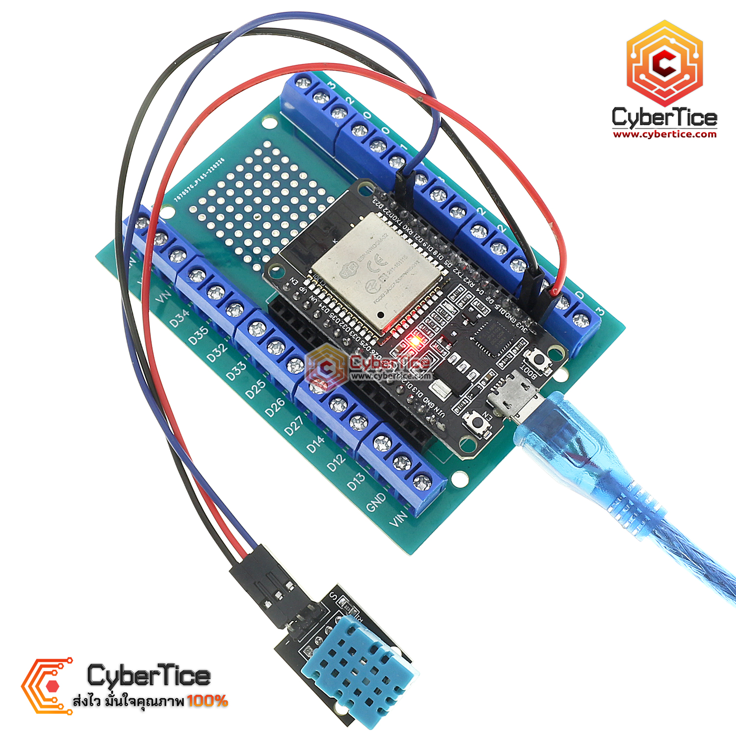 สอนใช้งาน Esp32 Dht11 Mini เซ็นเซอร์วัดอุณหภูมิและความชื้น พร้อม Pcb ขาย Arduino อุปกรณ์