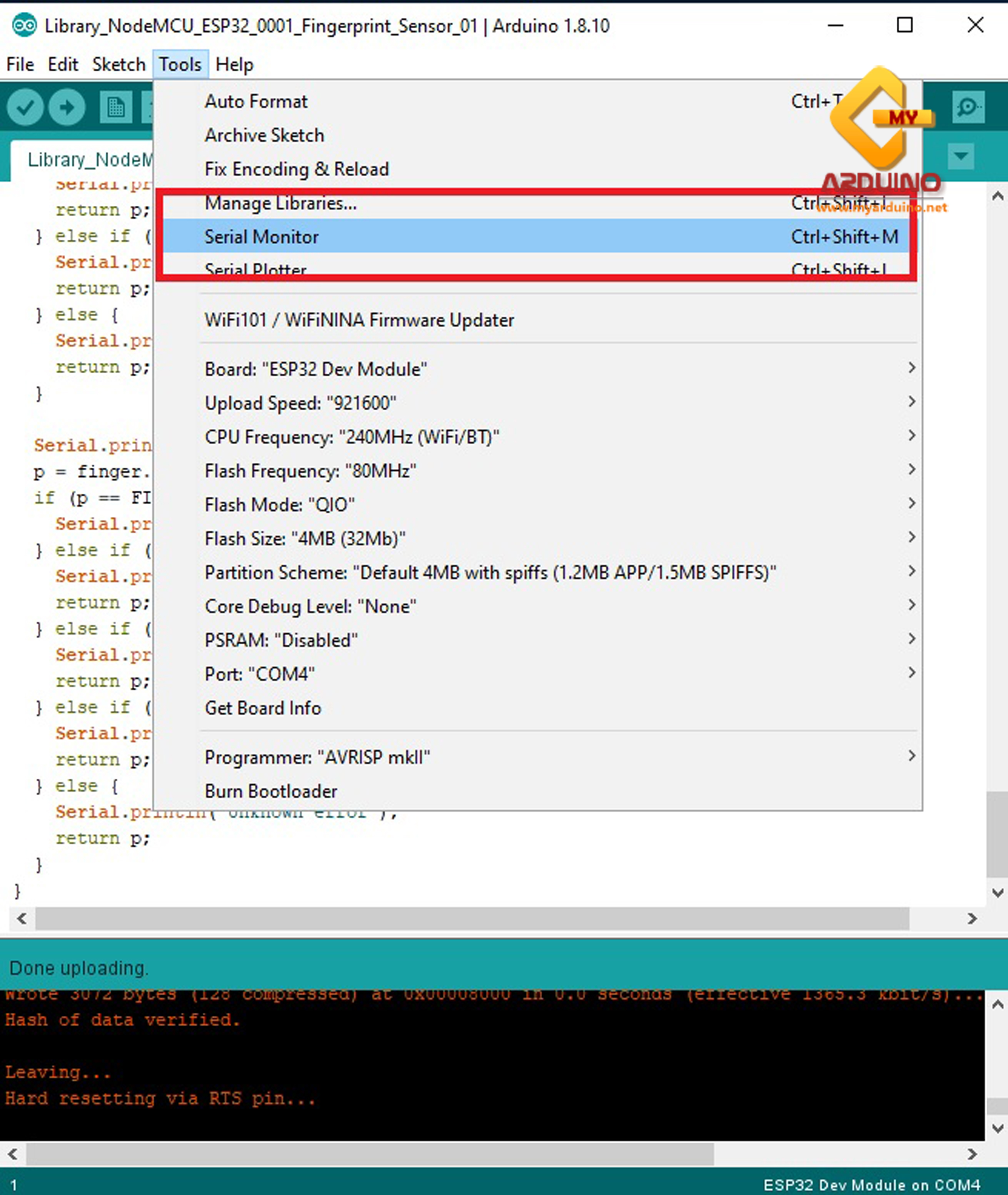 สอนใช้งาน Nodemcu Esp32 สแกนลายนิ้วมือ ควบคุมเปิดปิดไฟ Led ขาย Arduino อุปกรณ์ Arduino คุณภาพ