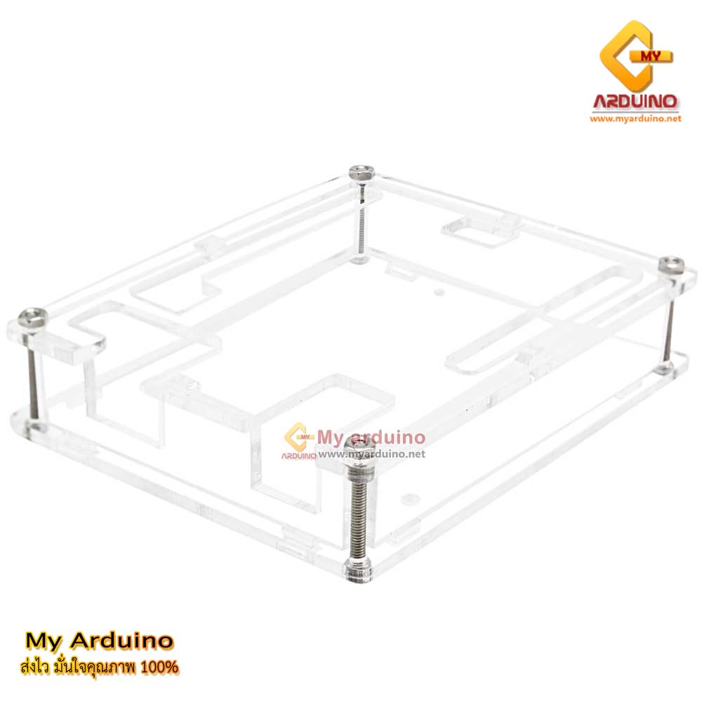 Arduino Uno R3 Acrylic Case Box กล่องอะคริลิคแบบใส สำหรับ Arduino Uno Case ขาย Arduino อุปกรณ์