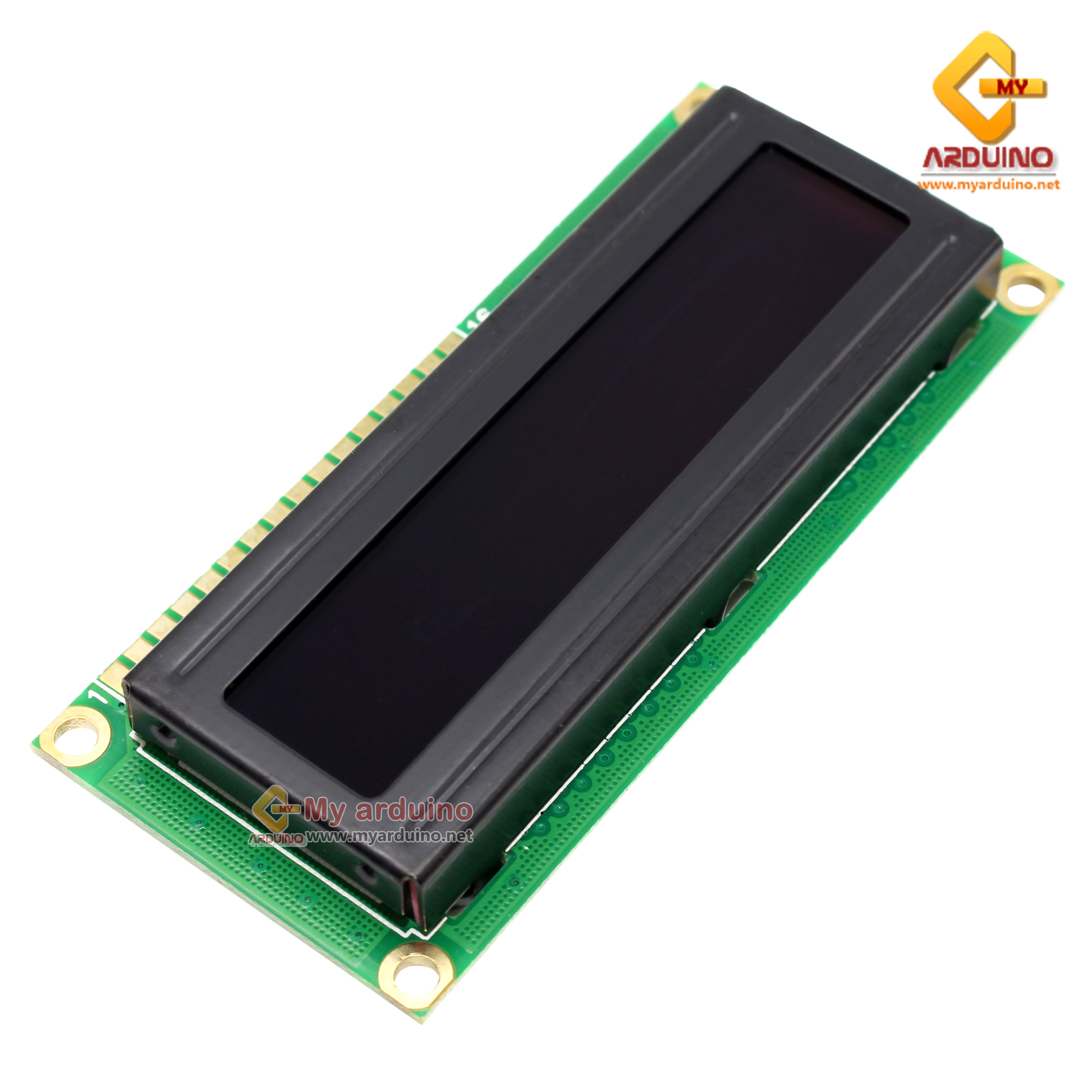 จอแสดงผล Arduino 1602 Display LCD module 5V ตัวอักษร สีเหลือง พื้นดำ ...