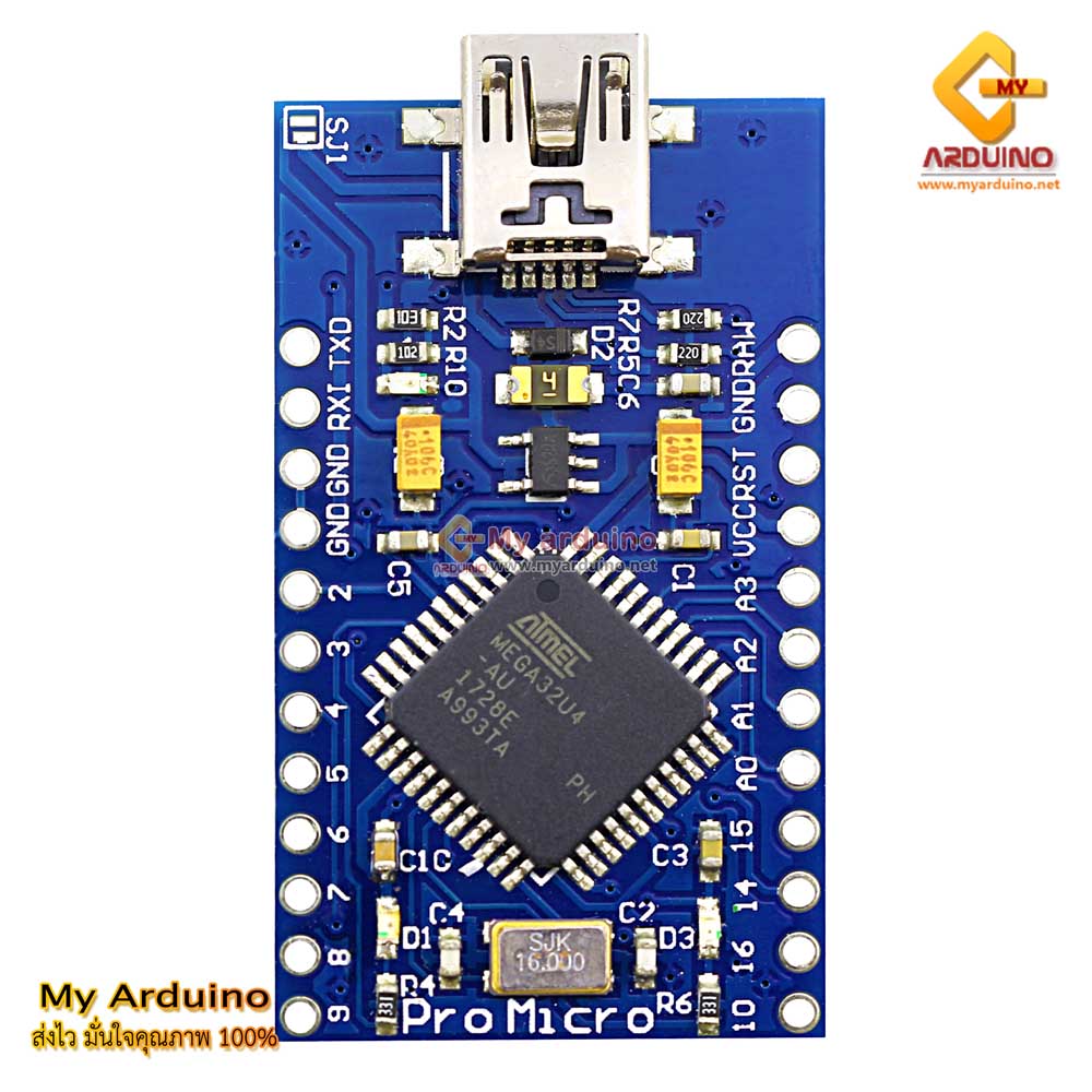 Arduino Leonardo Pro Micro 5V 16MHz Mini USB ATmega32U4 Development ...
