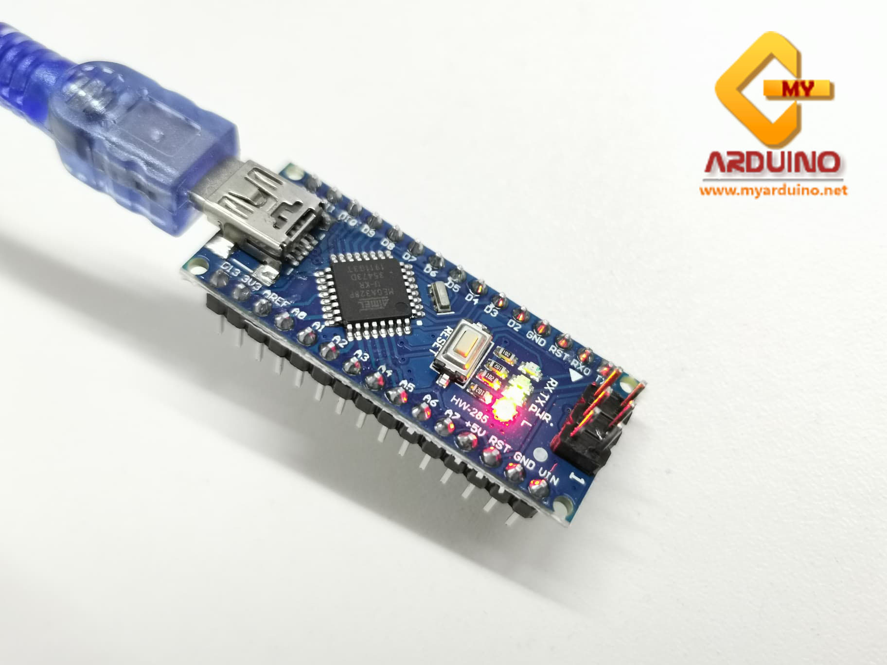 Arduino Nano 30 Mini Usb รุ่นใหม่ชิฟ Ch340g พร้อมสายusb ขาย Arduino