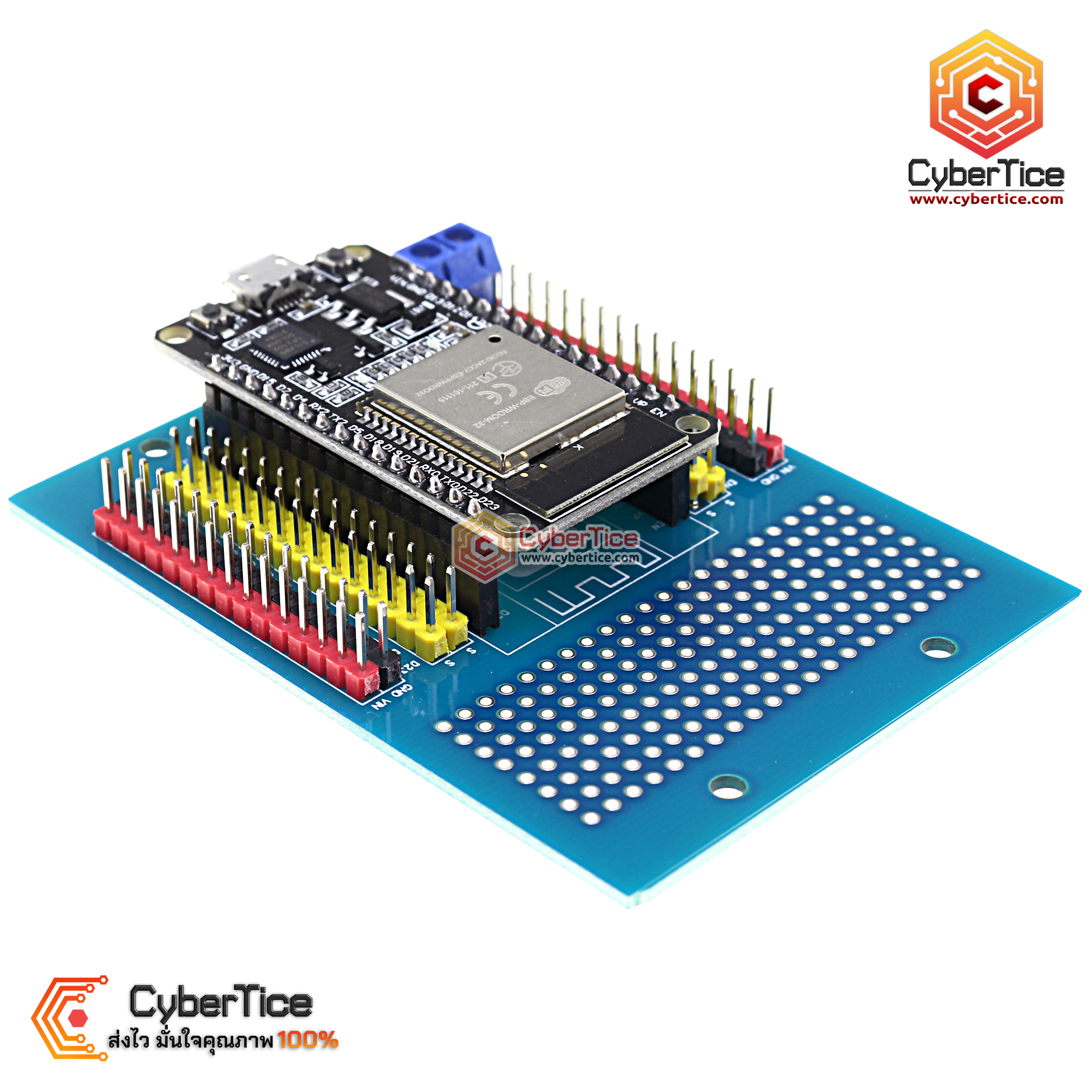 ESP32 NodeMCU Shield บอร์ดขยายขา ESP32 แบบ 30 Pin - ขาย Arduino อุปกรณ์ ...