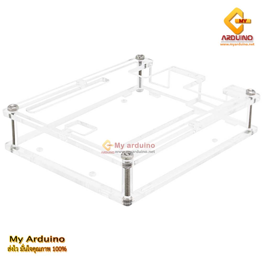 Arduino Uno R3 Acrylic Case Box กล่องอะคริลิคแบบใส สำหรับ Arduino Uno Case ขาย Arduino อุปกรณ์