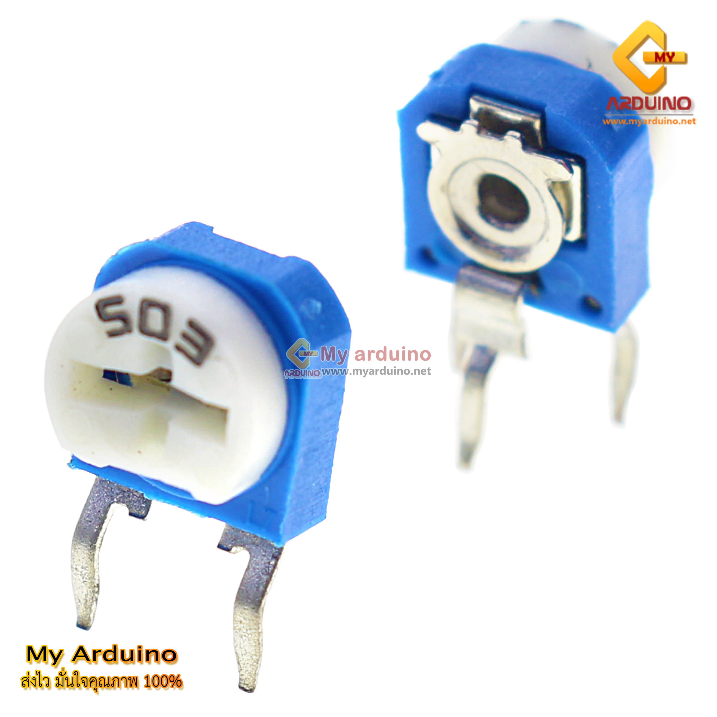 ตัวต้านทานปรับค่าได้ Rm063 50k Ohm 503 Volume Vr Potentiometer Variable Resistor ขาย Arduino