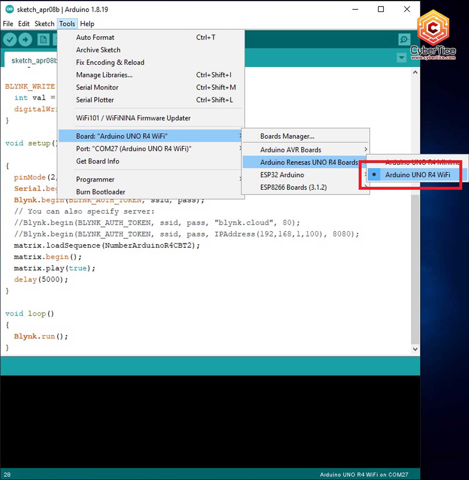 สอนใช้งาน Arduino Uno R4 Wifi Blynk เบื้องต้น ควบคุมเปิดปิดไฟบ้าน 220vac ขาย Arduino อุปกรณ์