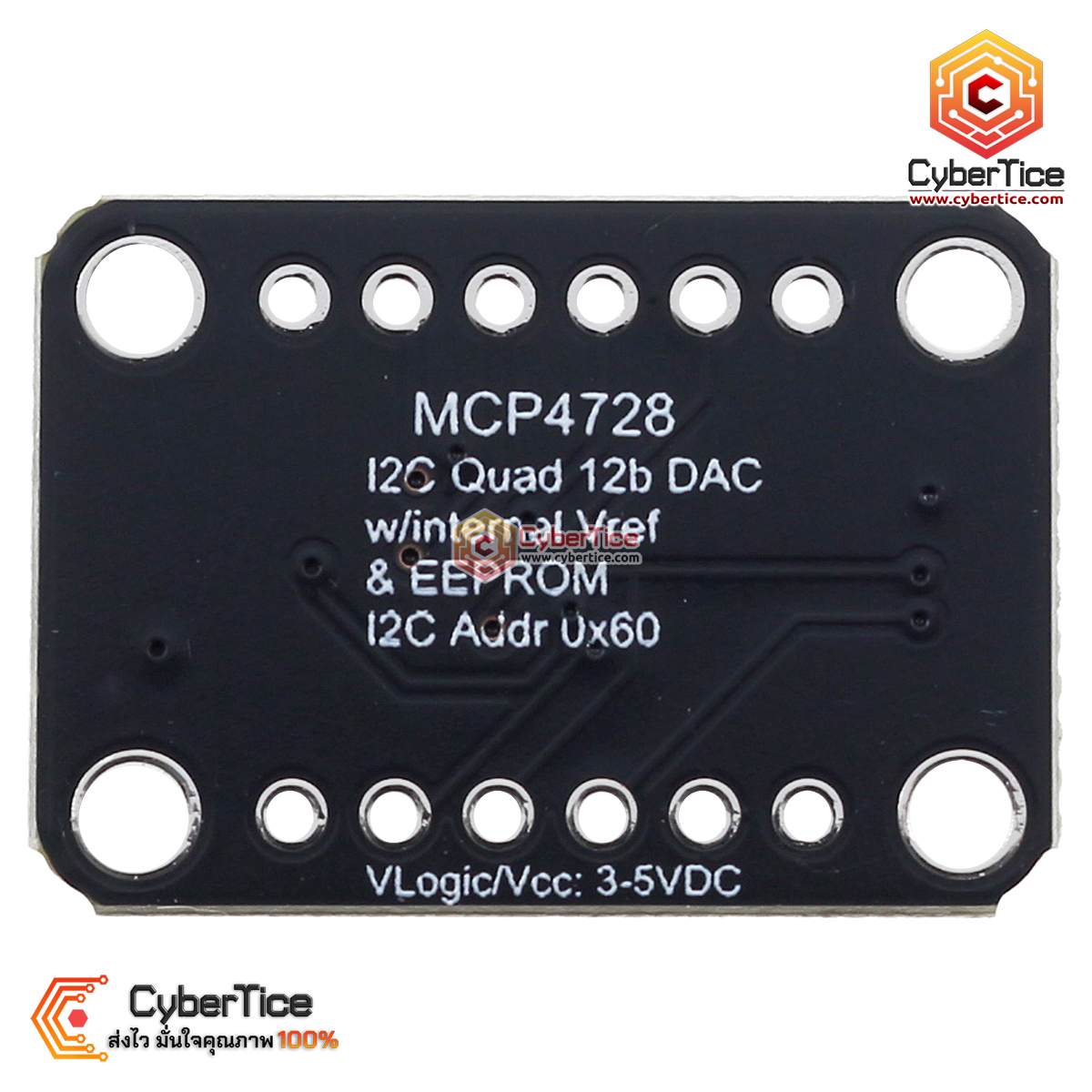 MCP4728 โมดูลแปลงสัญญาณดิจิตอลเป็นอนาล็อก DAC 4 ช่อง 12-Bit พร้อม ...
