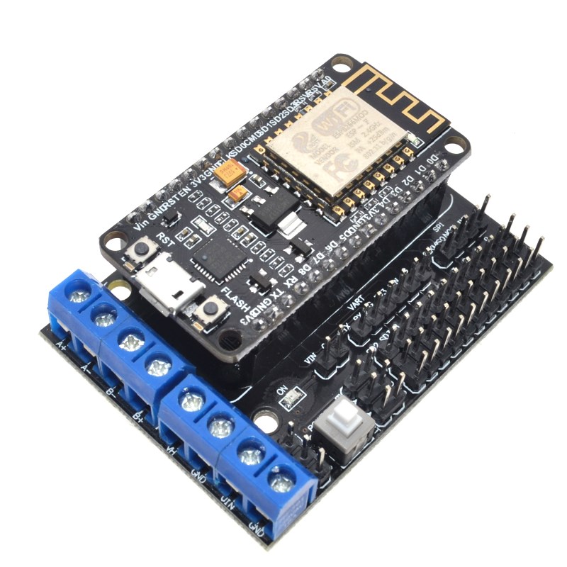 Motor Driver L293D Shield for NodeMCU V2 บอร์ดขับมอเตอร์สำหรับ ESP8266 NodeMCU V2 - ขาย Arduino ...