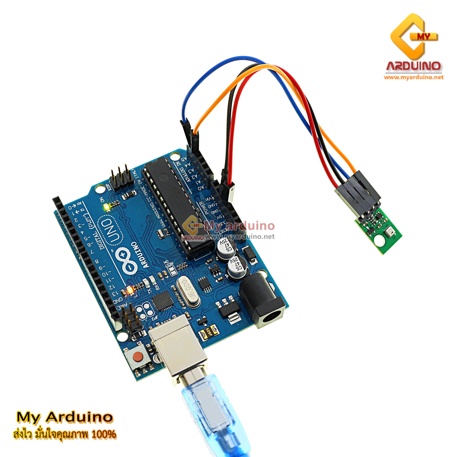 สอนใช้งาน Arduino AHT20 I2C เซ็นเซอร์วัดอุณภูมิและความชื้น temperature ...