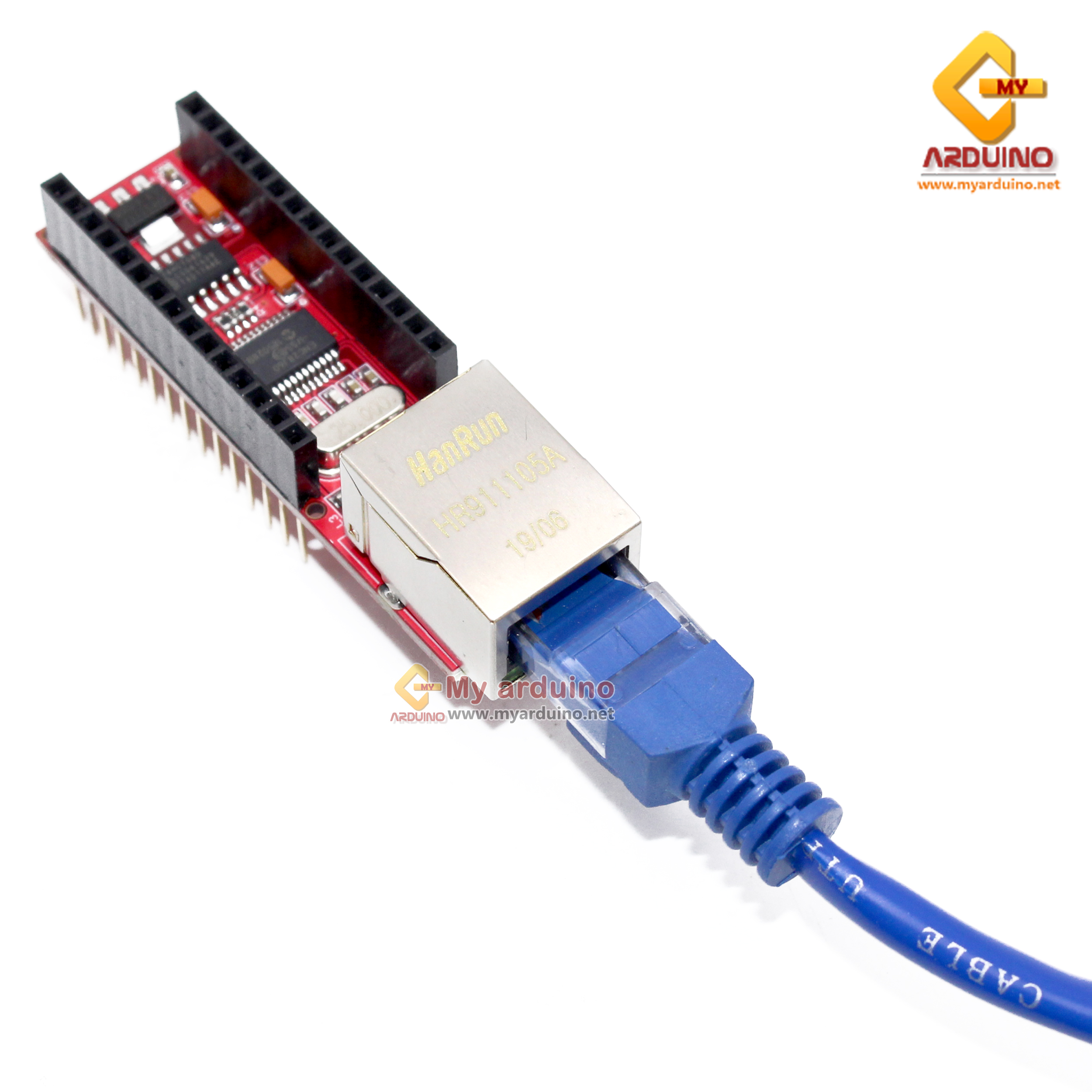 Nano ENC28J60 Ethermet shield V1.0 Network Module โมดูลอินเตอร์เน็ต - ขาย Arduino อุปกรณ์ ...