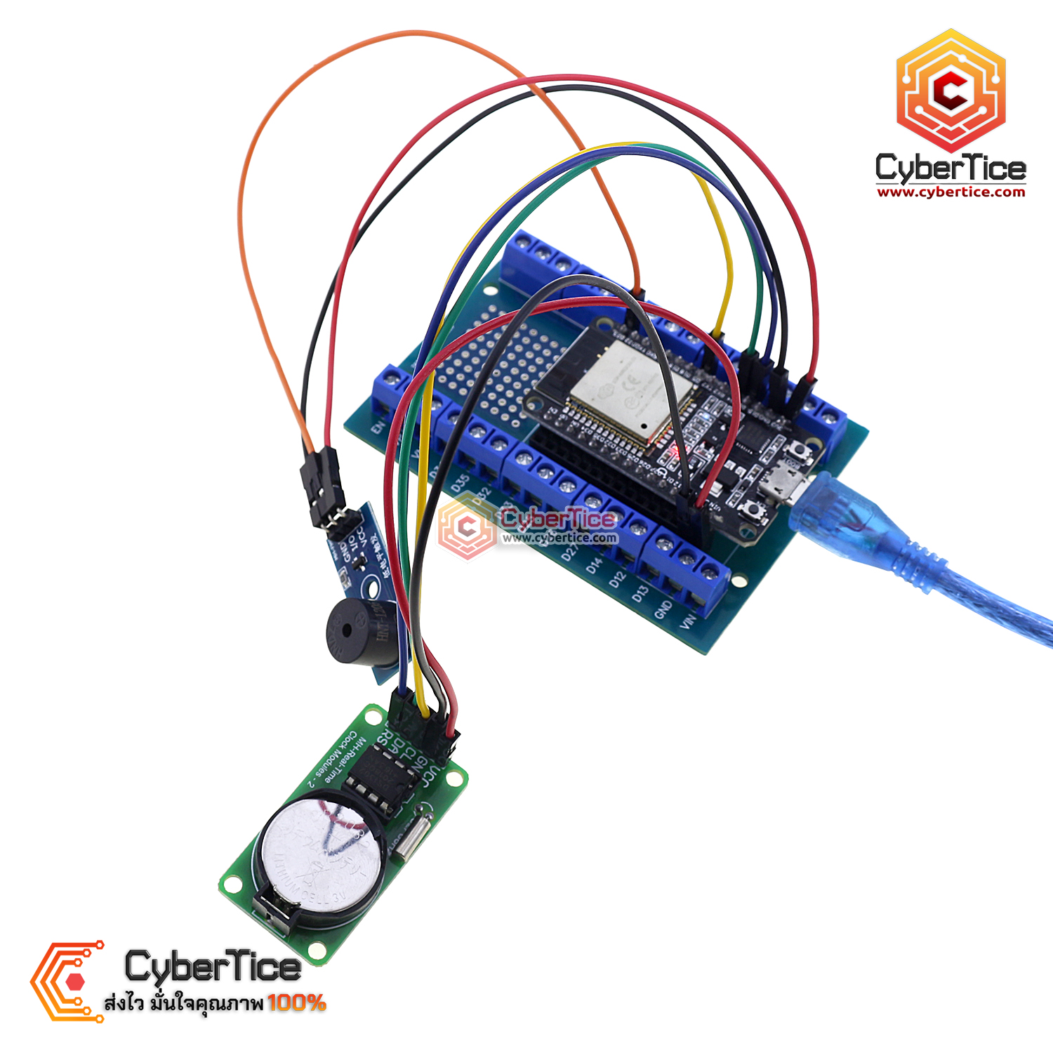 สอนใช้งาน ESP32 DS1302 Module โมดูลนาฬิกา อ่านค่าเวลา ตั้งเวลา ควบคุม ...