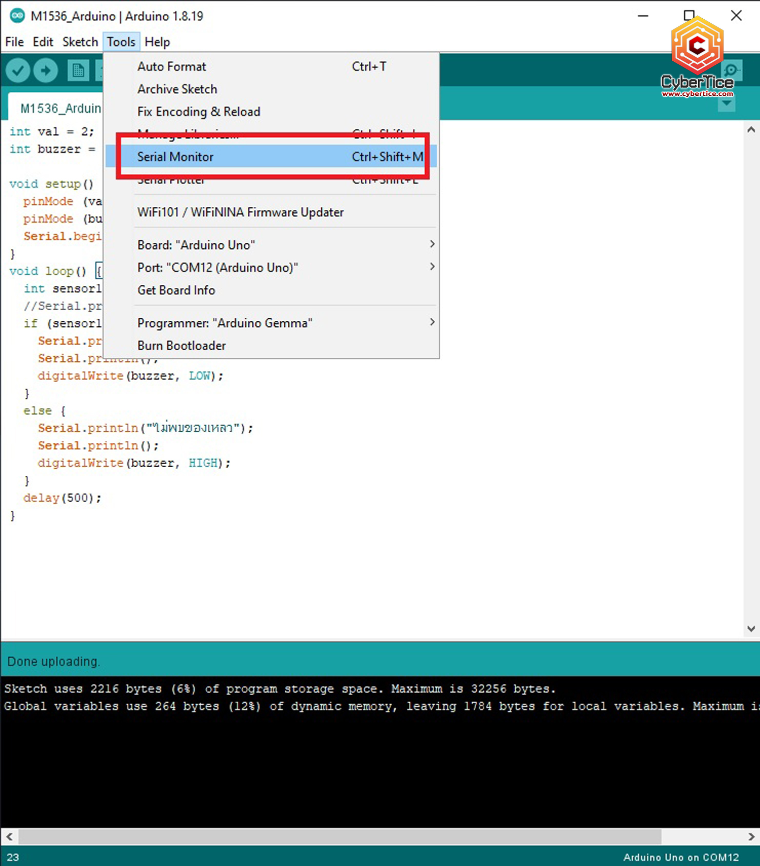 สอนใช้งาน Arduino LJC18A3-BZ/BY NPN Capacitive Proximity Sensor M18 ...
