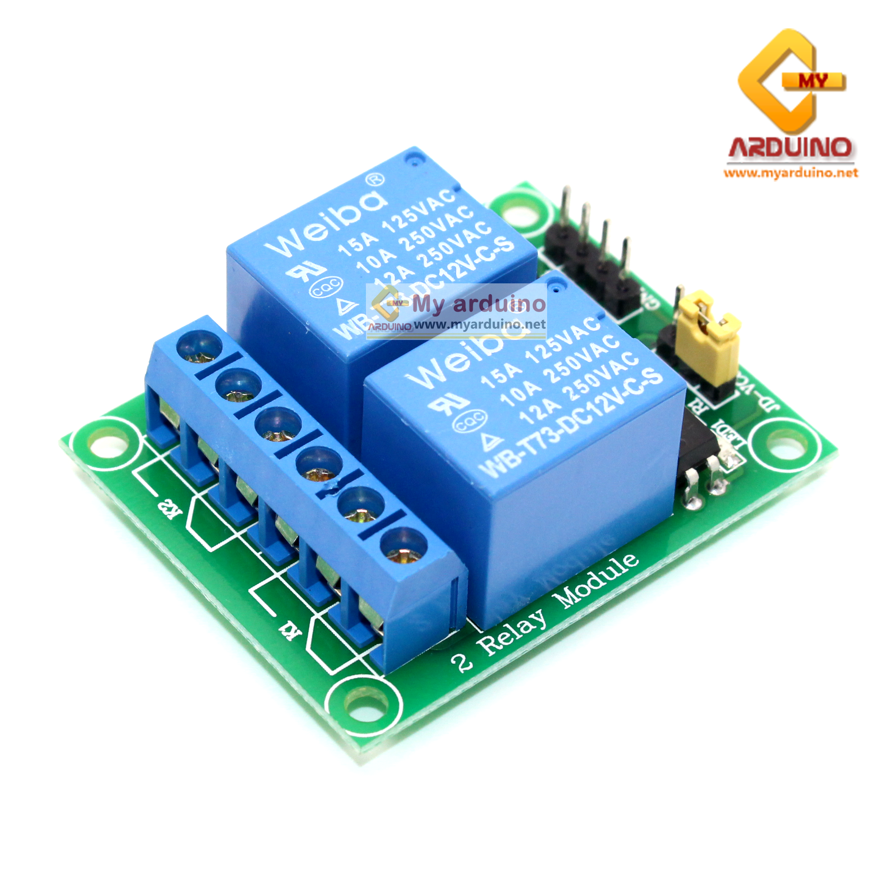 Arduino Relay Module 12V 2 Channel Low Trigger 250V/10A - ขาย Arduino อุปกรณ์ Arduino คุณภาพดี ...
