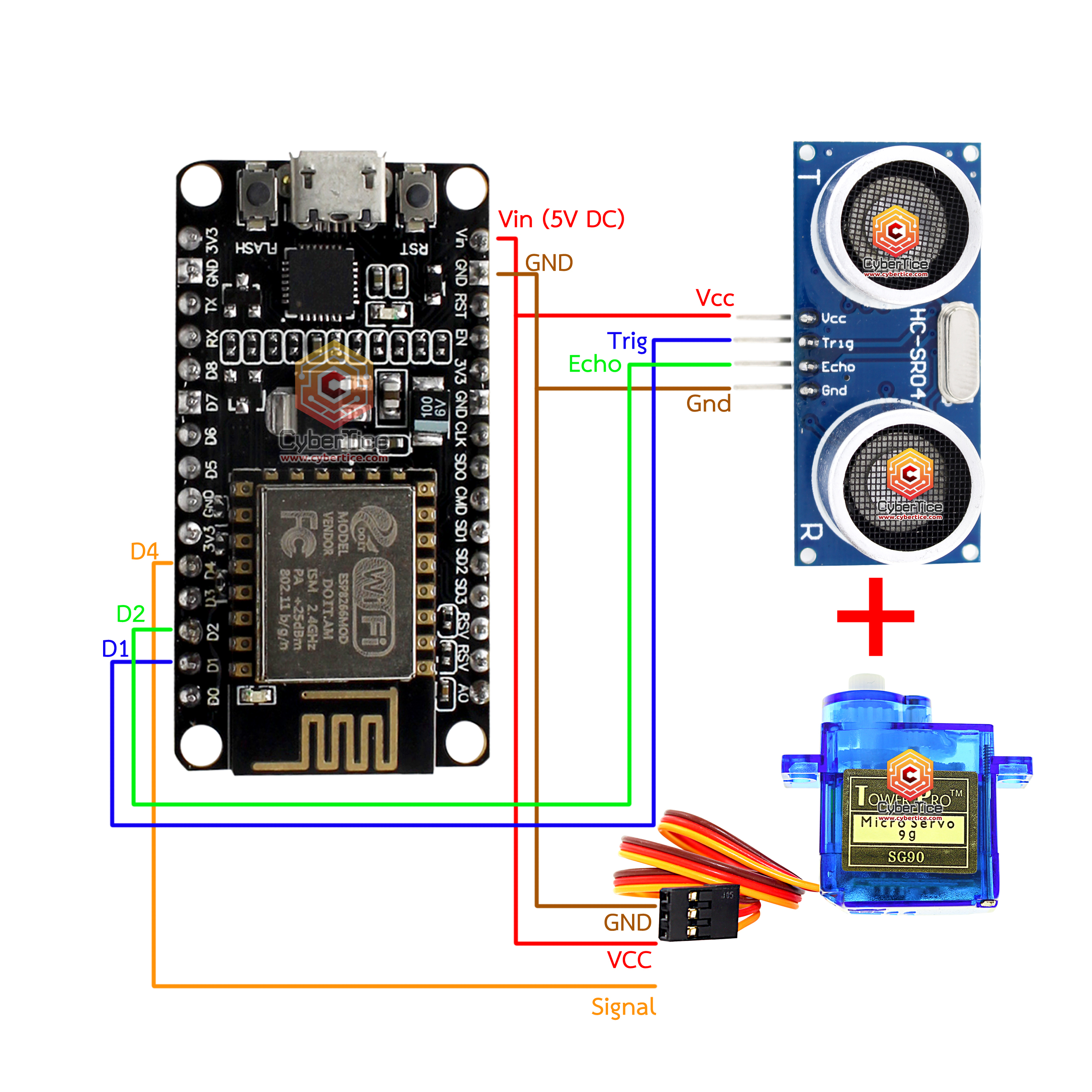 สอนใช้งาน ESP8266 HC-SR04 เรด้าร์ ตรวจจับวัตถุสิ่งกีดขวาง - ขาย Arduino อุปกรณ์ Arduino คุณภาพดี ...